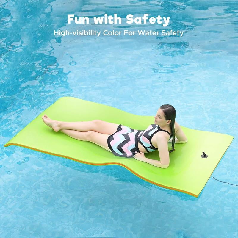 Floating Water Mat - 7/8/9/13 FT Lily Pad Floating Mat, 3-Layer Tear-Resistant XPE Foam Floating ...