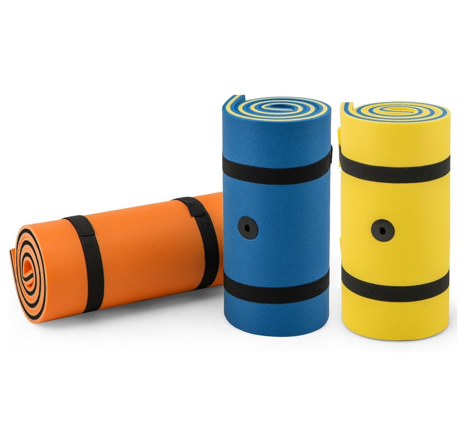 Floating Water Mat, Thick Swimming Foam Pad Hammock with Rolling Pillow ...