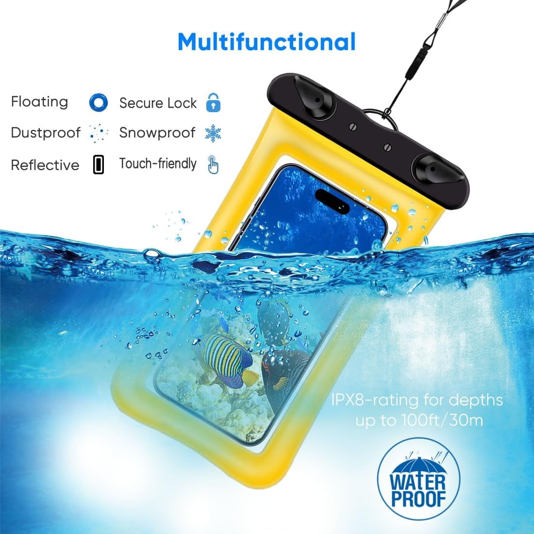 Floating Waterproof Phone Pouch Fits Vivo V29E V2303 And Other ...