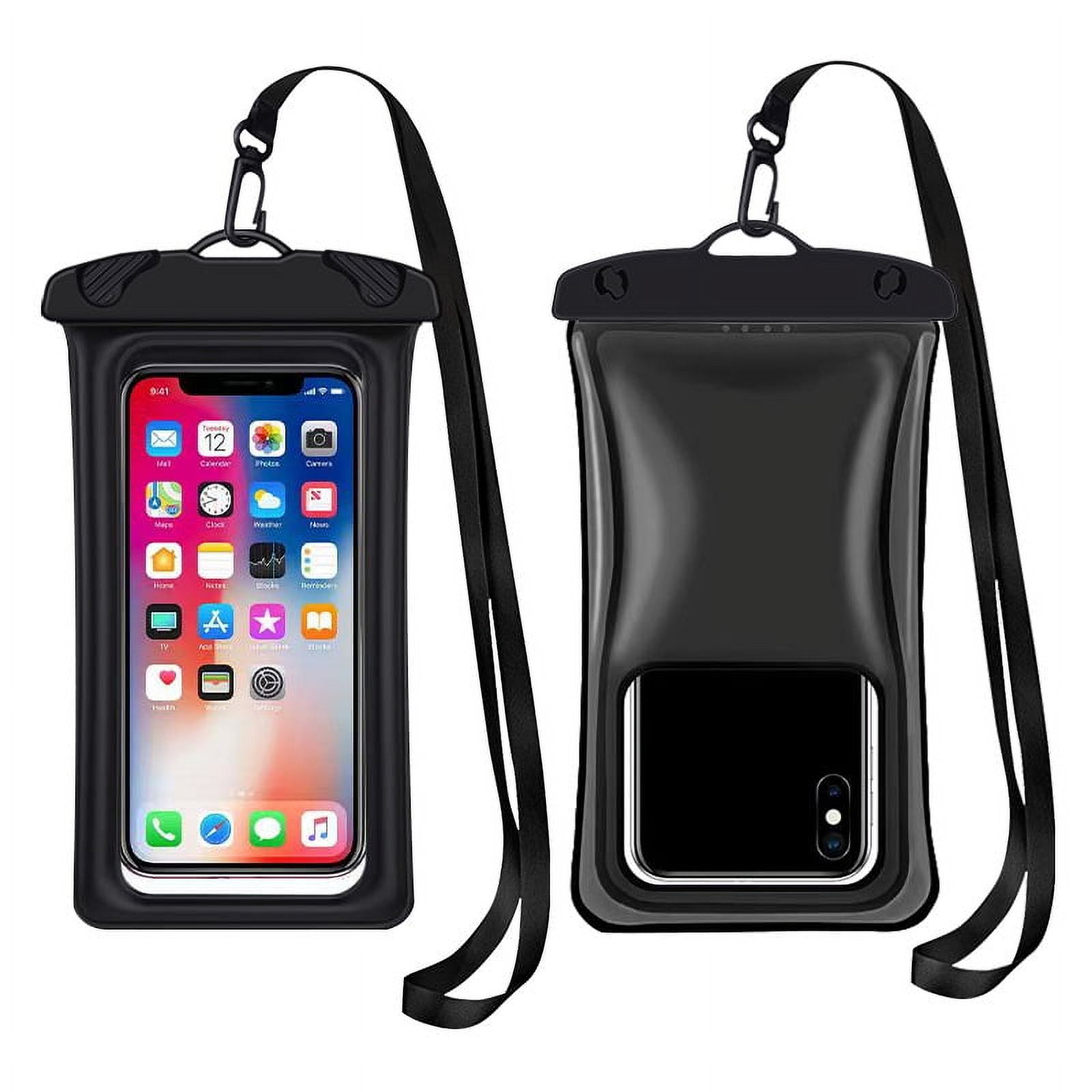 Floating Waterproof Phone Pouch Up to 7.5", Underwater Case Dry Bag ...