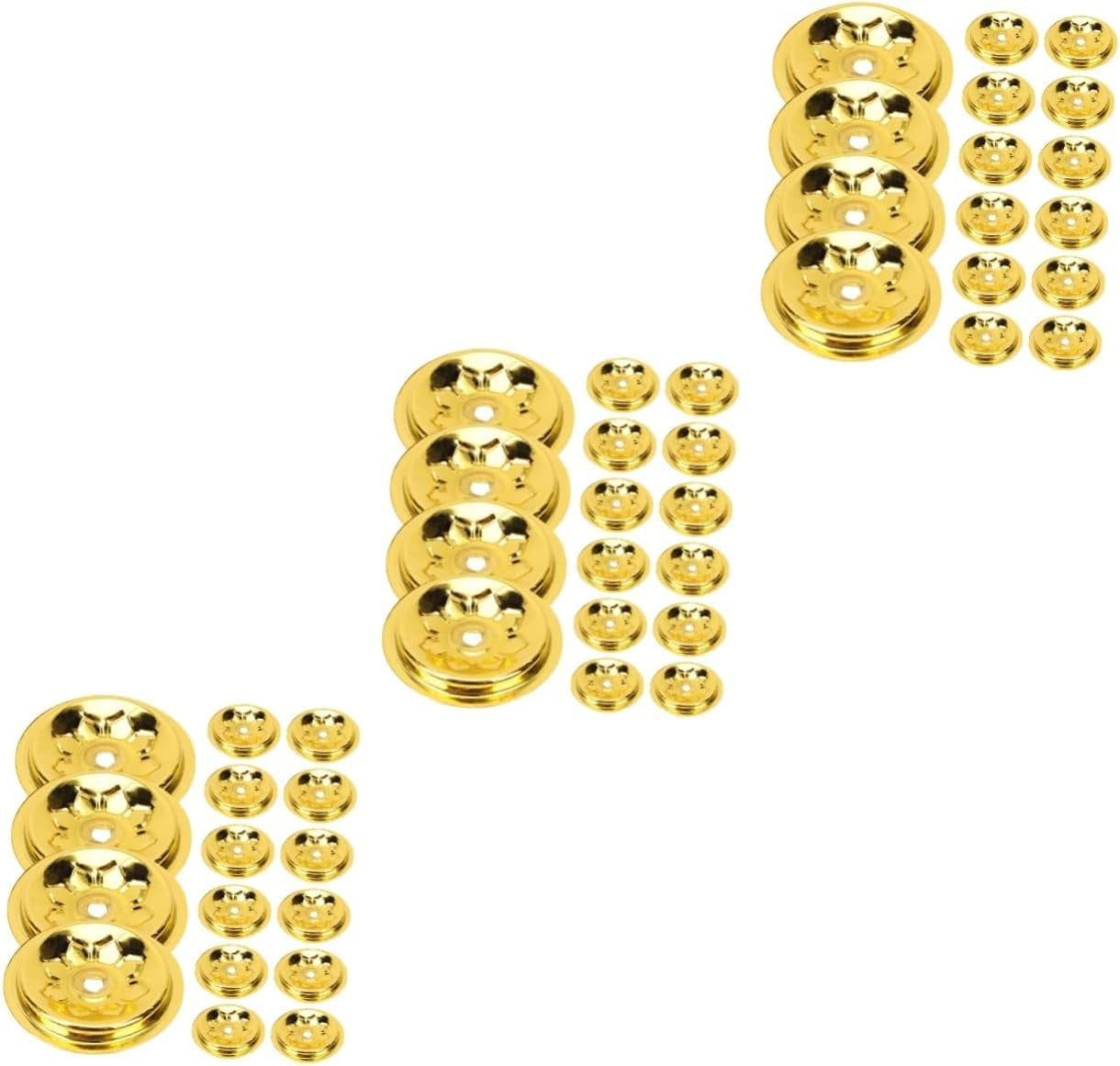 Floating Wicks Disc Holders 48 Pcs Butter Lamp Oil Float Metal Liquid ...