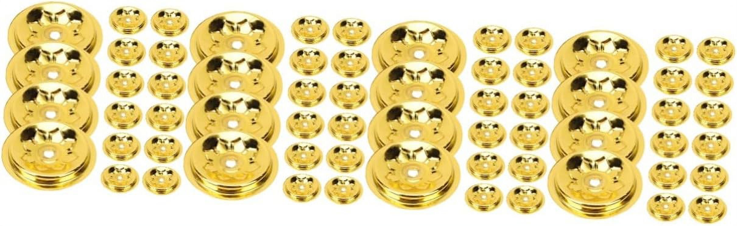 Floating Wicks Disc Holders 64 Pcs Butter Lamp Oil Float Golden Liquid ...