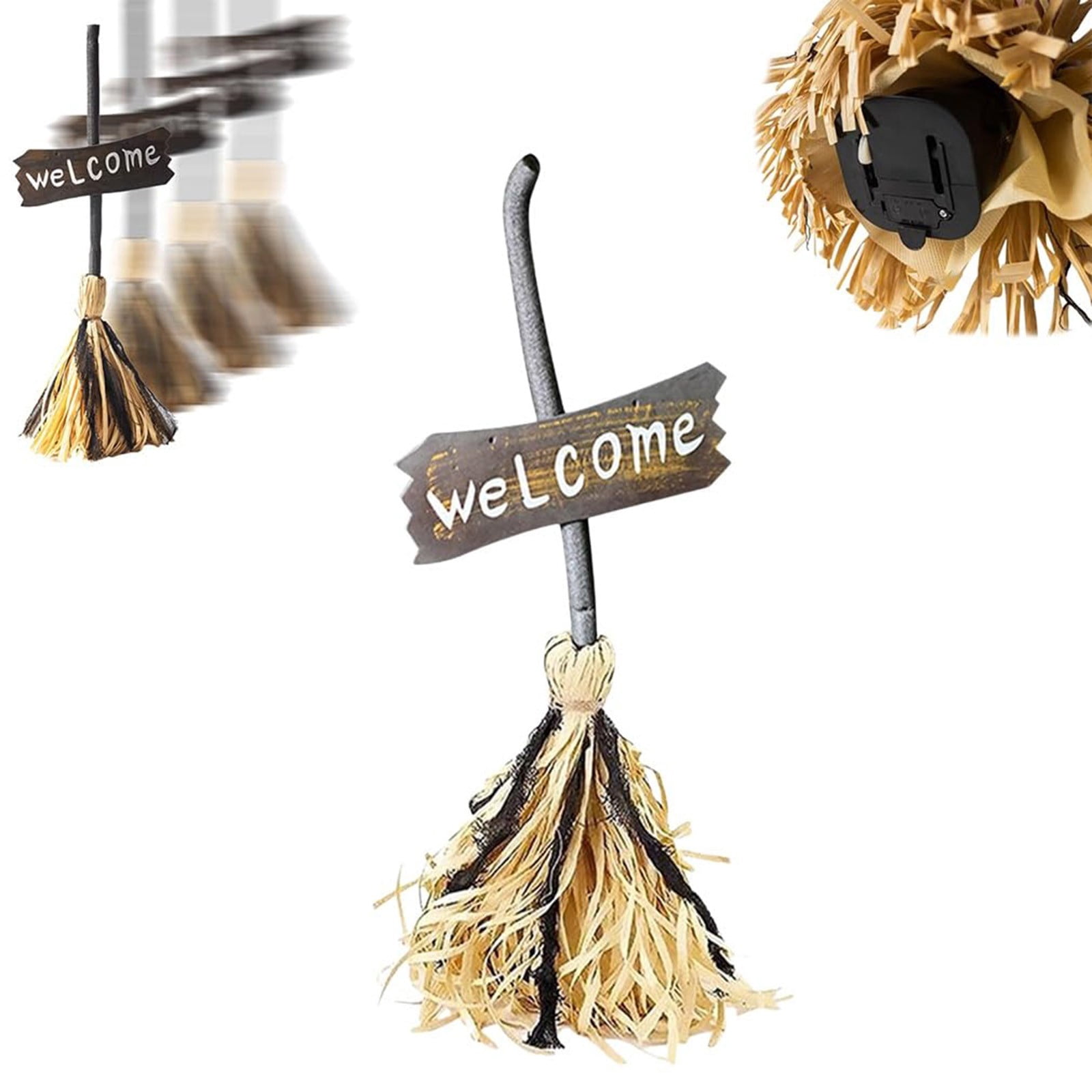 Floating Witch Broom, 2025 New Halloween Moving Broom,Dancing Witch ...