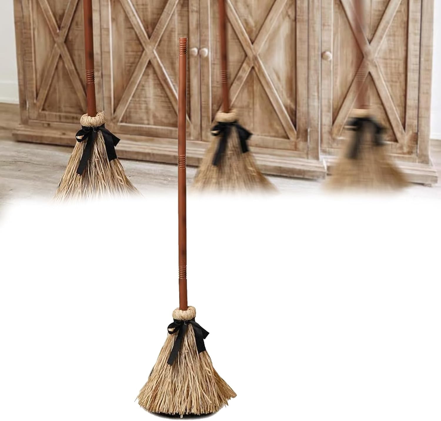 Floating Witch's Broom –Haunted Dancing Broom, Animated Witches Moving ...