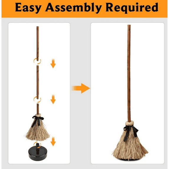 Floating Witch's Broom –Haunted Dancing Broom Halloween Decor - Walmart.com