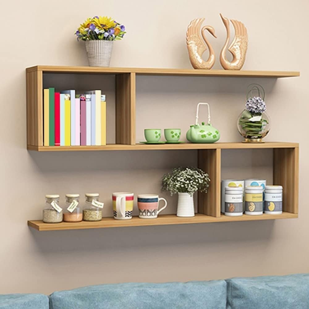 Floating bookshelf for wall storage in living room,bedroom, decorative ...