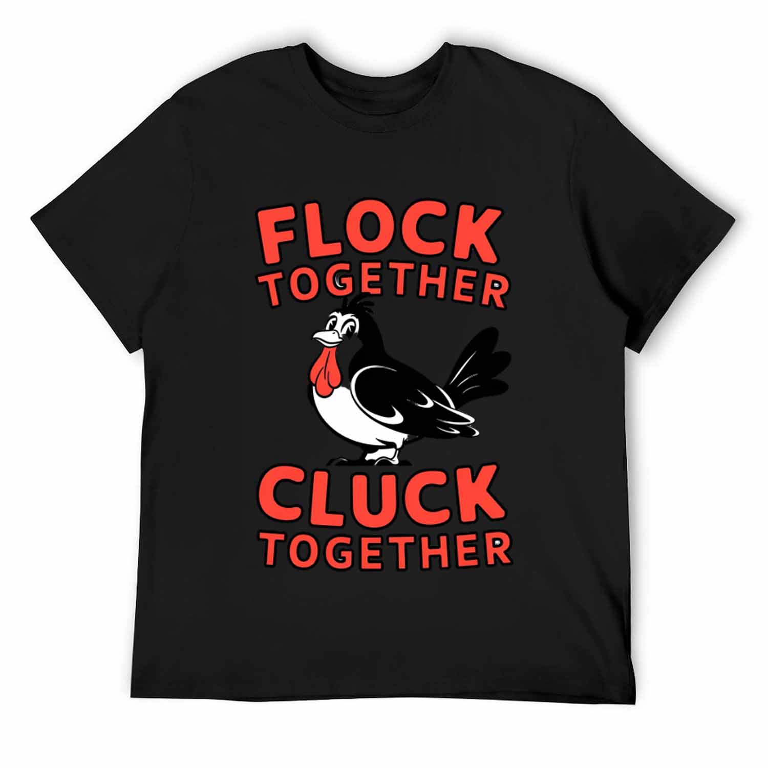 Flock Together Cluck Togethertshirt design Deer Nope Not A Hugger Funny ...