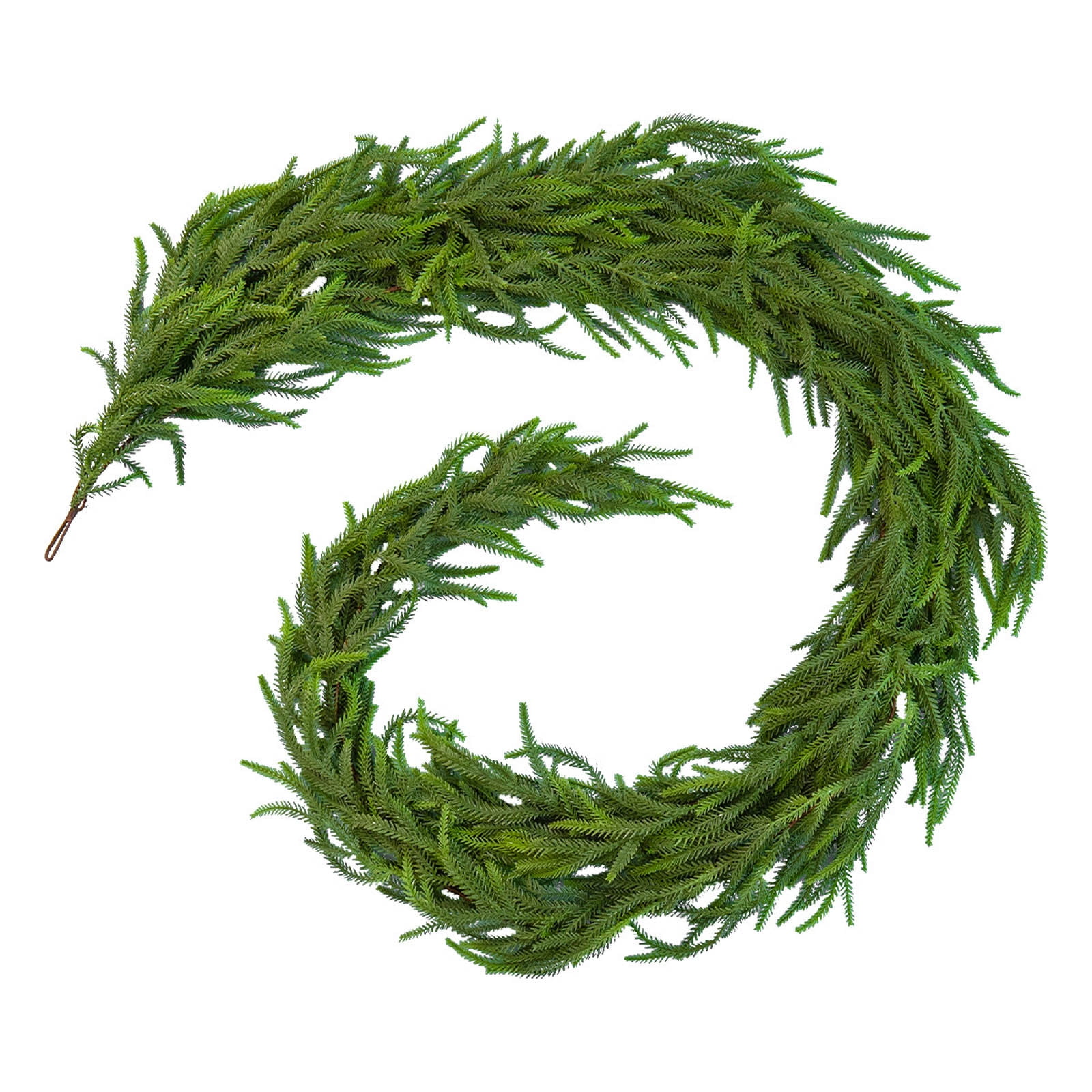 Flocked Christmas Garland With Bendable Branches, Realistic Greenery ...