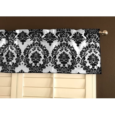 Milano Arts Damask Jacquard design 60" X 15" Window Valance - Walmart.com
