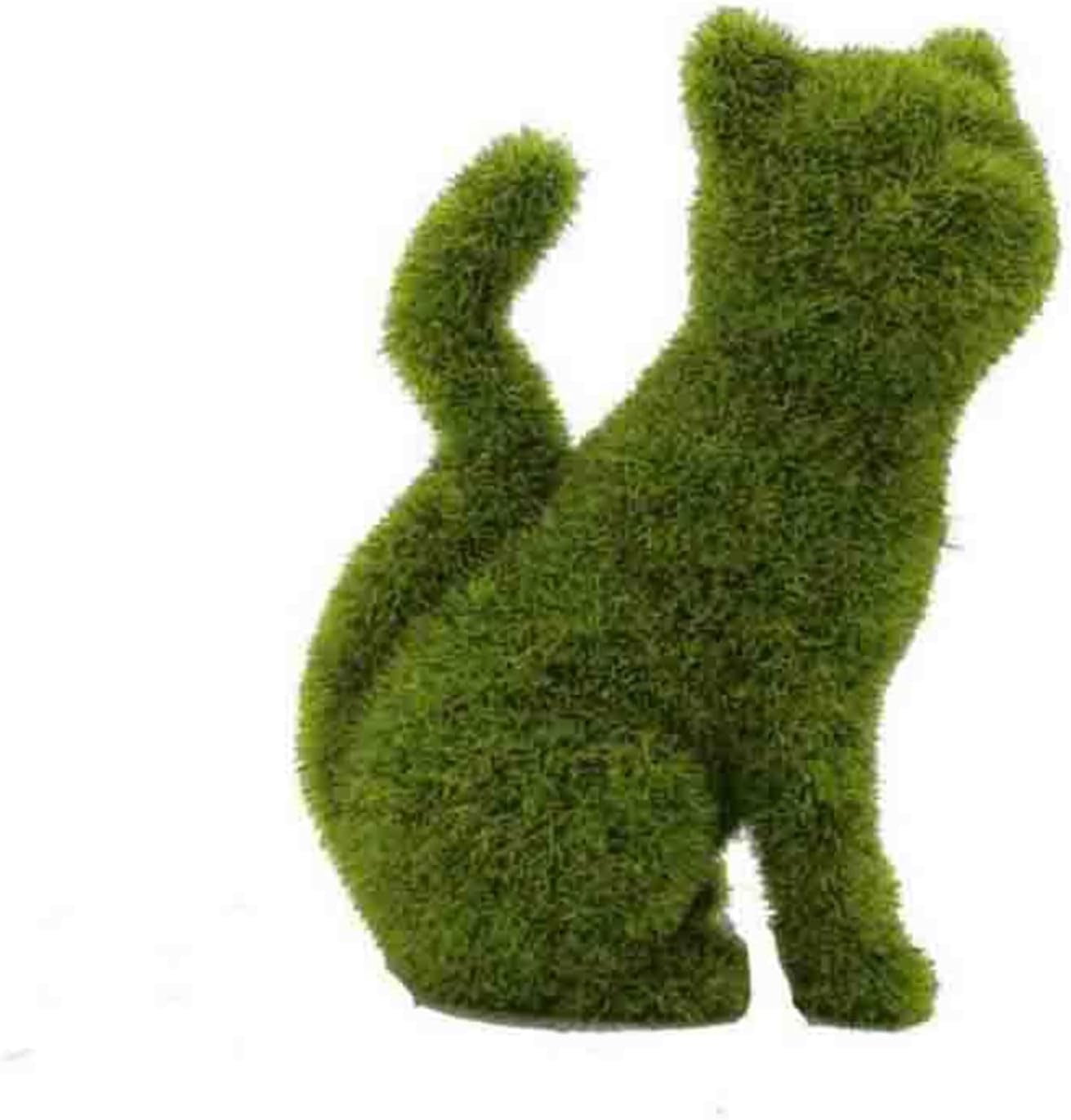 Flocked Grass Garden Dog Ornament,Flocked Animal Spring Decoration ...