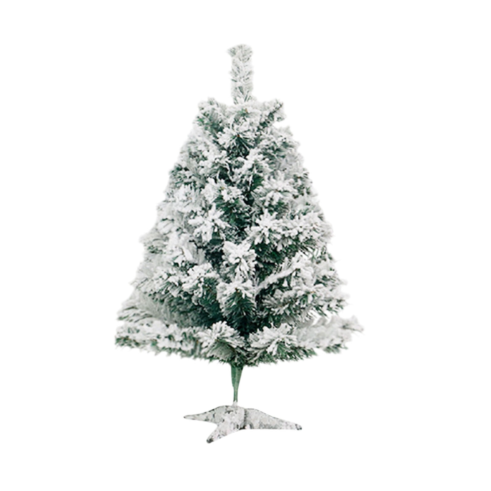 Flocked PVC Christmas Tree with Snow Finish,Hinged Branch Design for ...