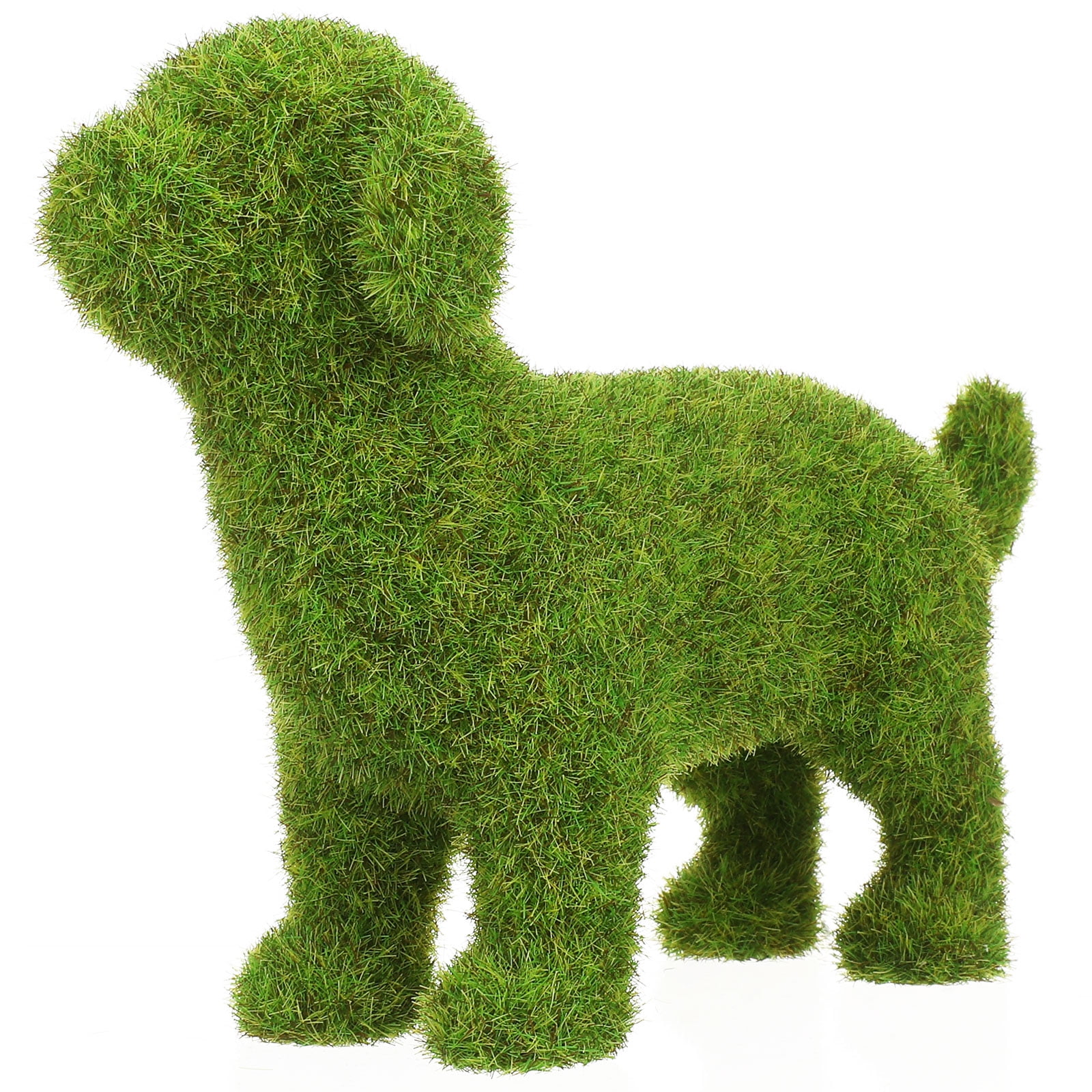 Flocked Puppy Ornament French Bulldog Topiary Outdoor Dachshund Pet Toy ...