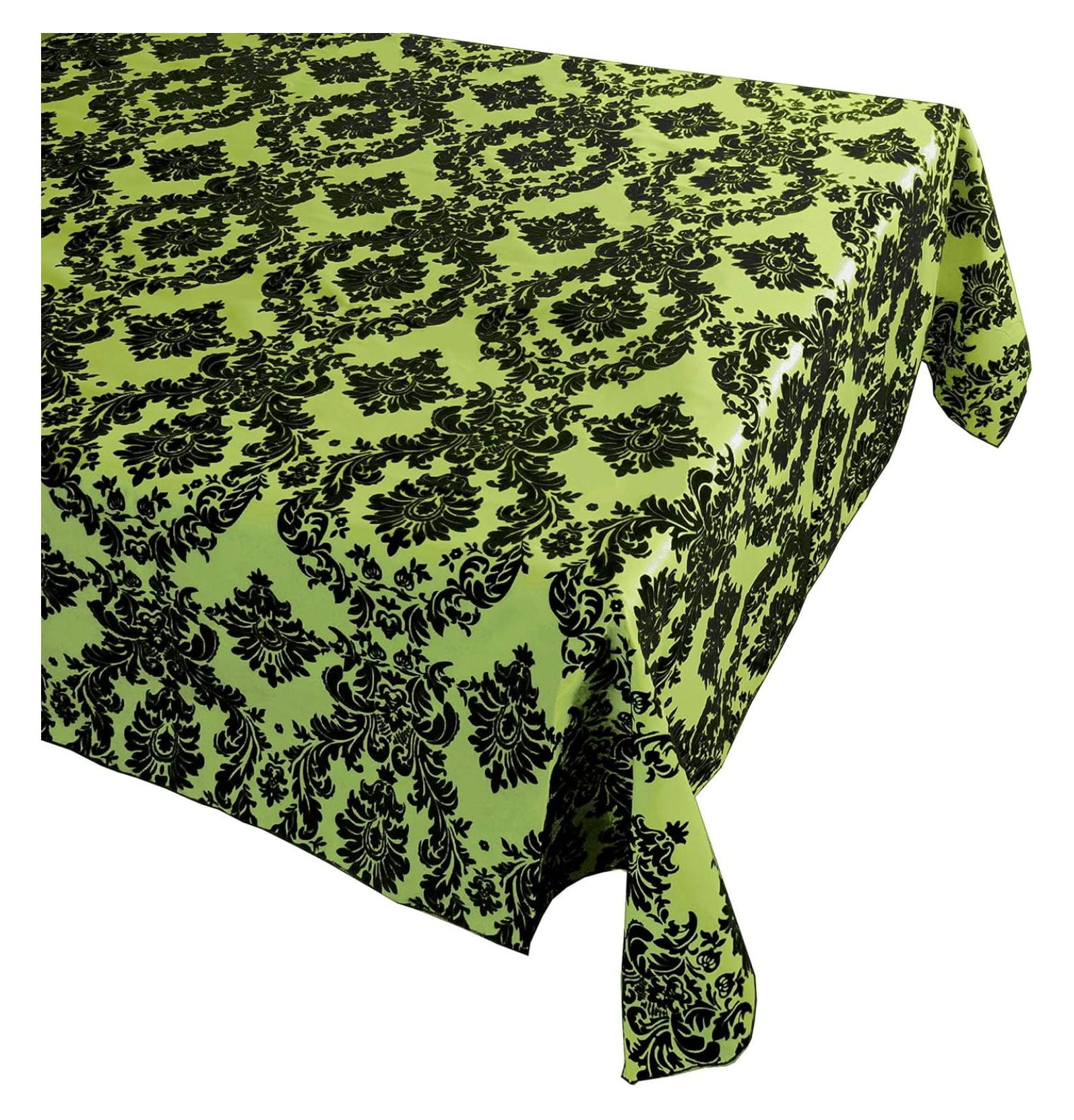 Flocking Damask On Taffeta Tablecloth/Overlay for Wedding, Bridal ...