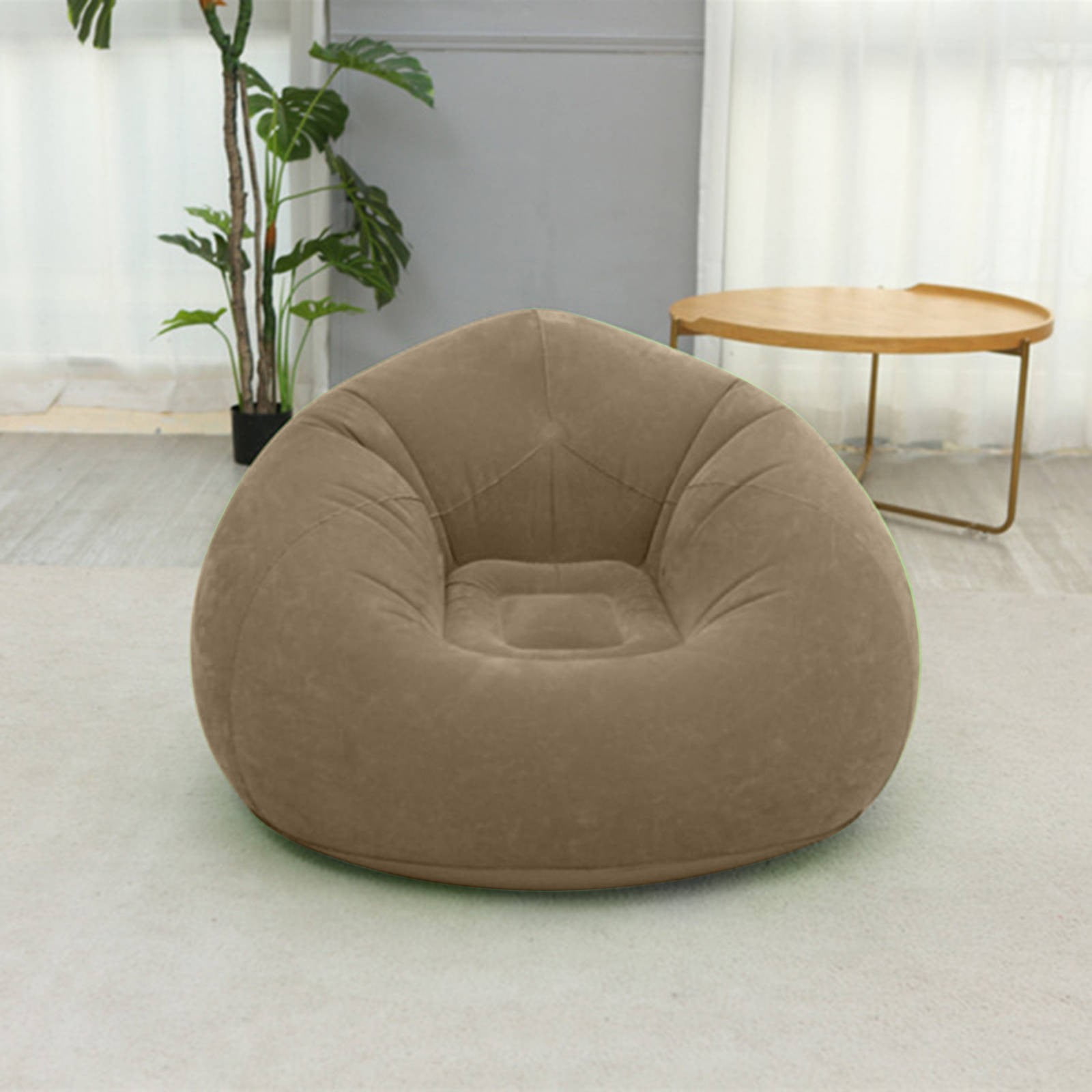 Flocking PVC Inflatable Sofa Portable Inflatable Lounger for Camping ...