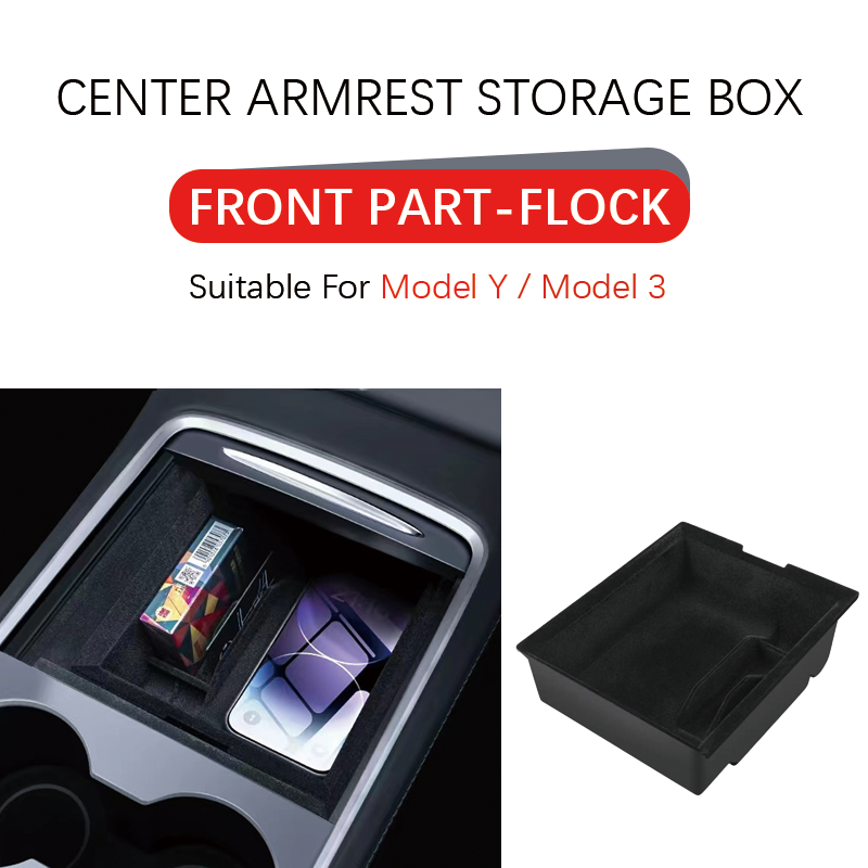 Flocl Storage Box For Model 3 Y 2016-2024 Center Console Organizer 3 ...