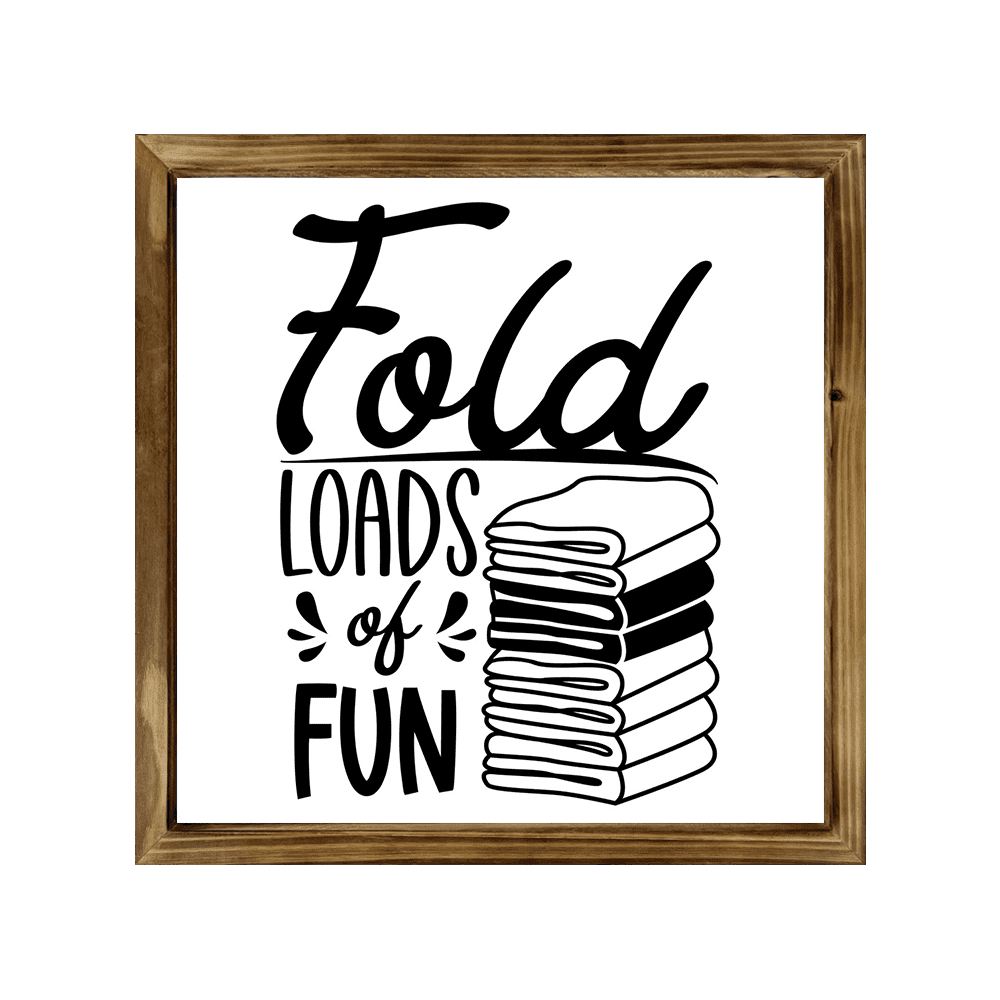 Flod Loads Of Fun Sign 8x8 Inch, Rustic Farmhouse Decor Home Sign, Wall ...