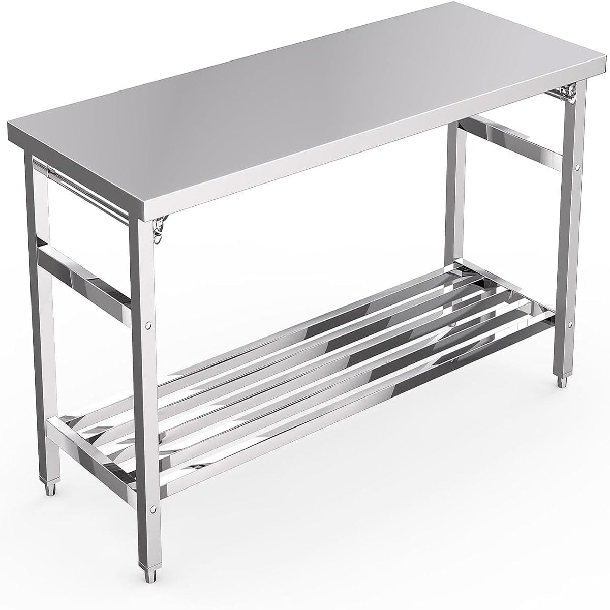 Floding Stainless Steel Table for Prep & Work,NSF Commercial Heavy Duty ...
