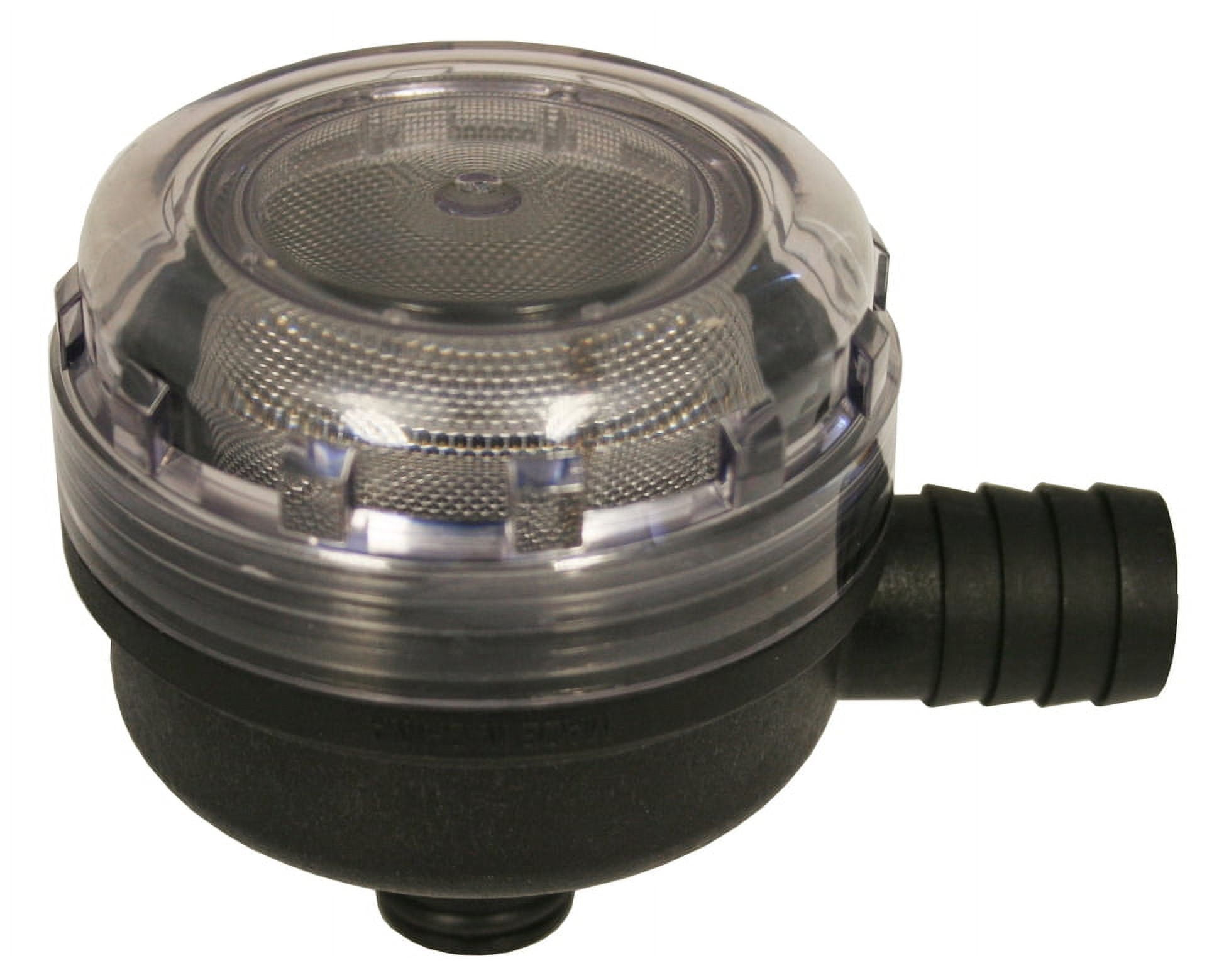 Flojet 01740012A - 90 Degree 1/2" Barb In-Line Stainless Steel Strainer ...