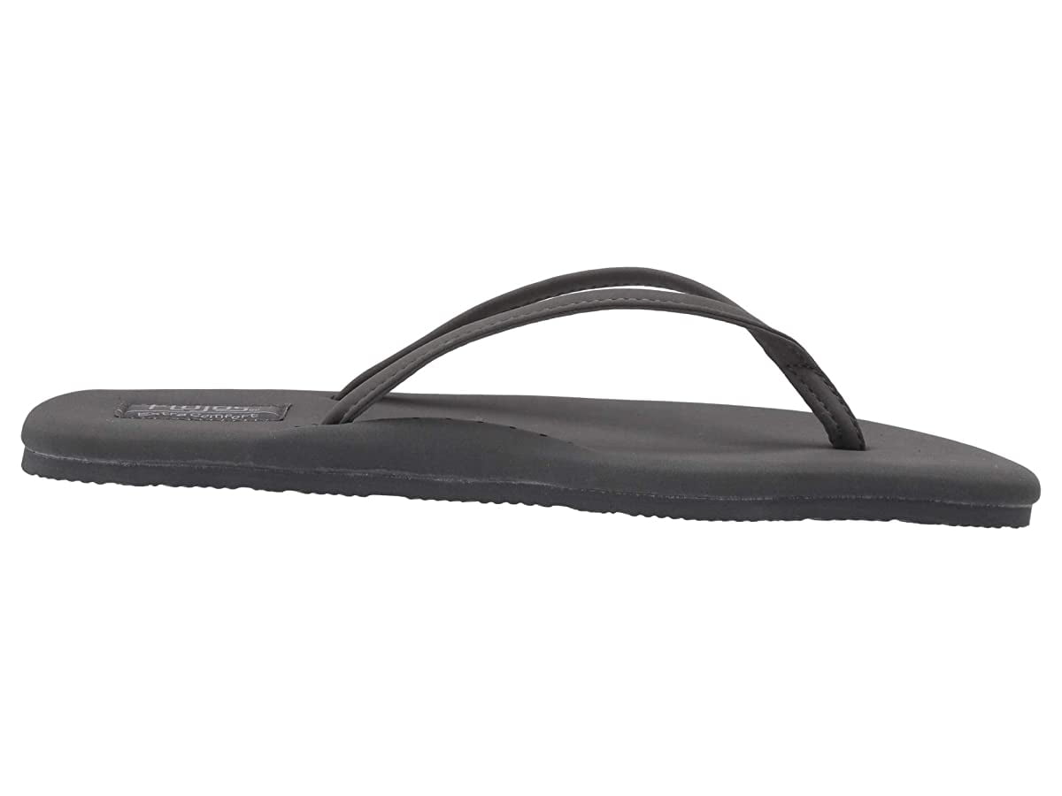 Flojos Fiesta 2.0 Charcoal Vintage Slip On Slide Thong Flat Flip Flops ...