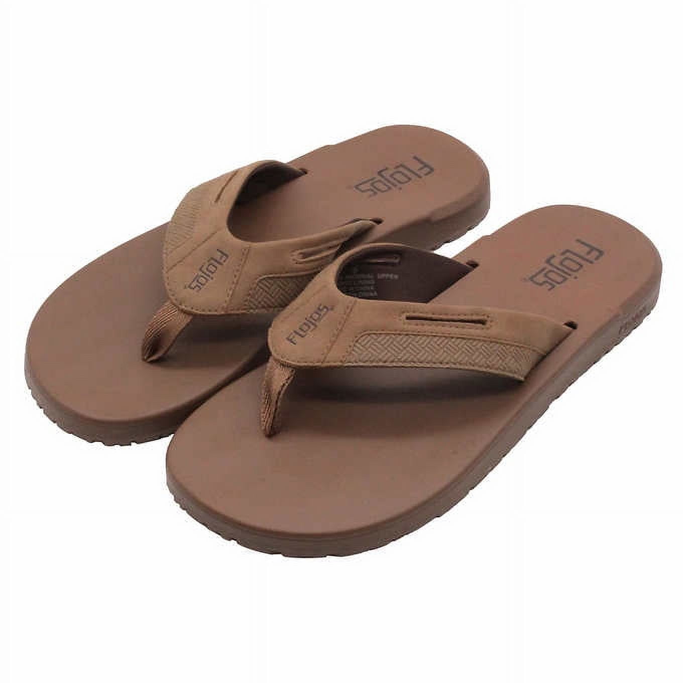 Flojos Men's Size 9, Flip Flop Sandals, Tan - Walmart.com