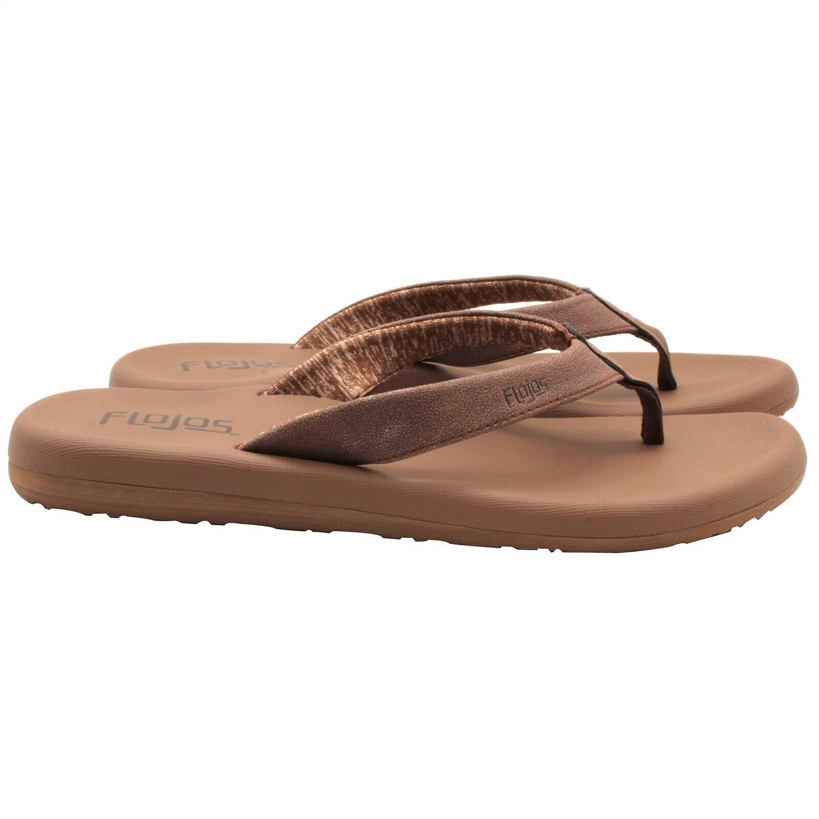 Flojos Women's Josie Slip-Resistant Flip-Flop, Brown, US 10 - Walmart.com