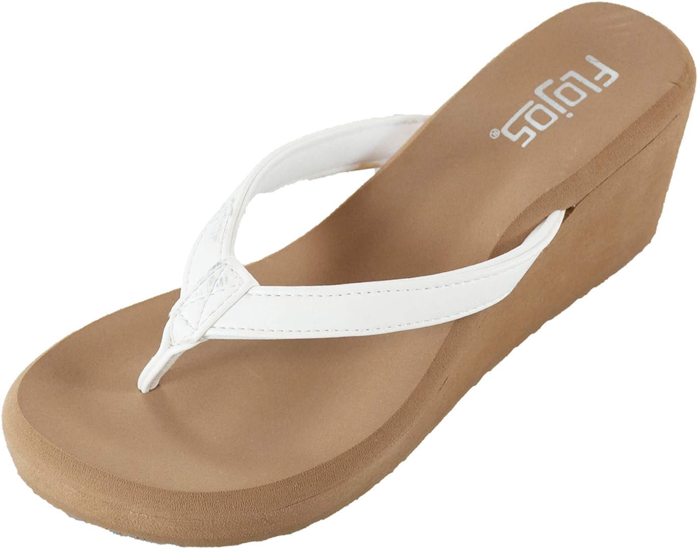 Flojos Women's Olivia Flip-Flop Size 7, Platform Wedge Thong Sandals ...