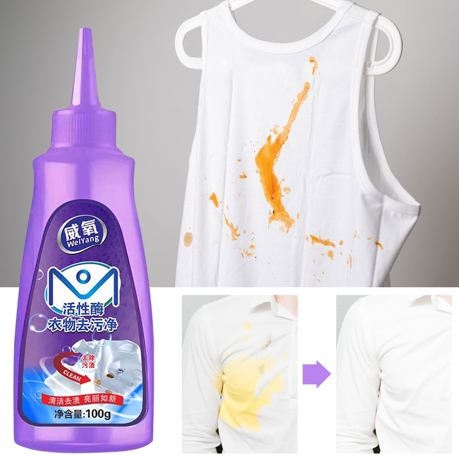 Floleo Active Enzyme Laundry Detergent for Stubborn Stains, Oil Grease ...