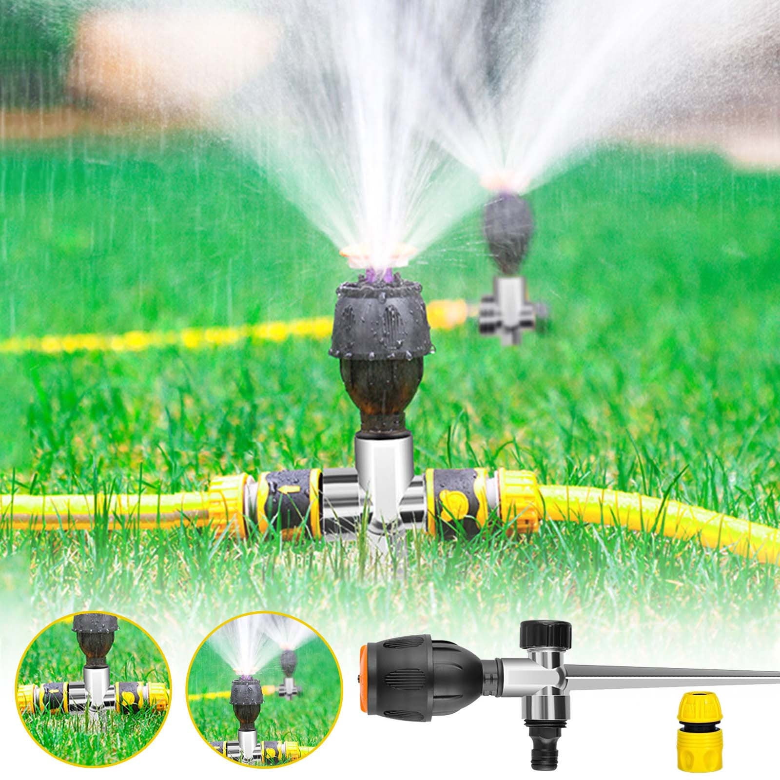 Floleo Alloy Garden Sprinklers 360 Degree Automatic Rotating Sprinkler ...