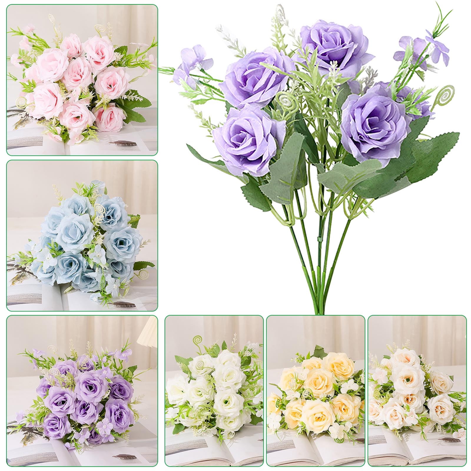 Floleo Artificial Flowers Campanula Fake Faux Flowers Excellent Gift ...