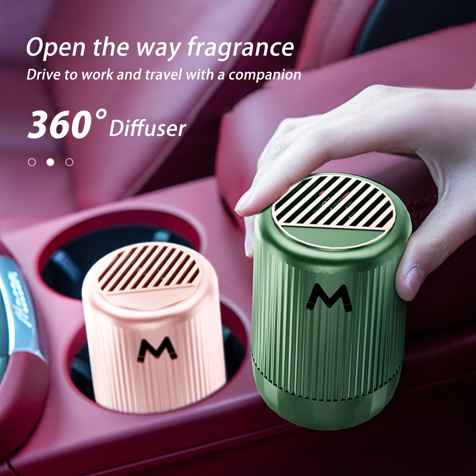 Floleo Car Cup Holder Aromatherapy Solid Balm, Car Aromatherapy ...
