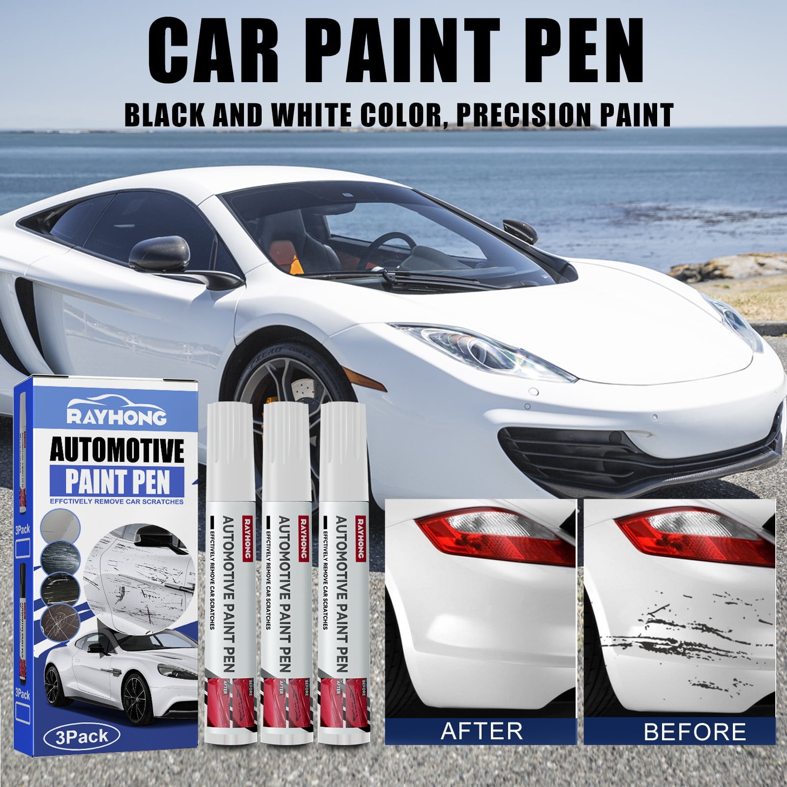 Floleo Cleaning Tools Pen Of Tires, Markers(4-pack Units), Paint White ...