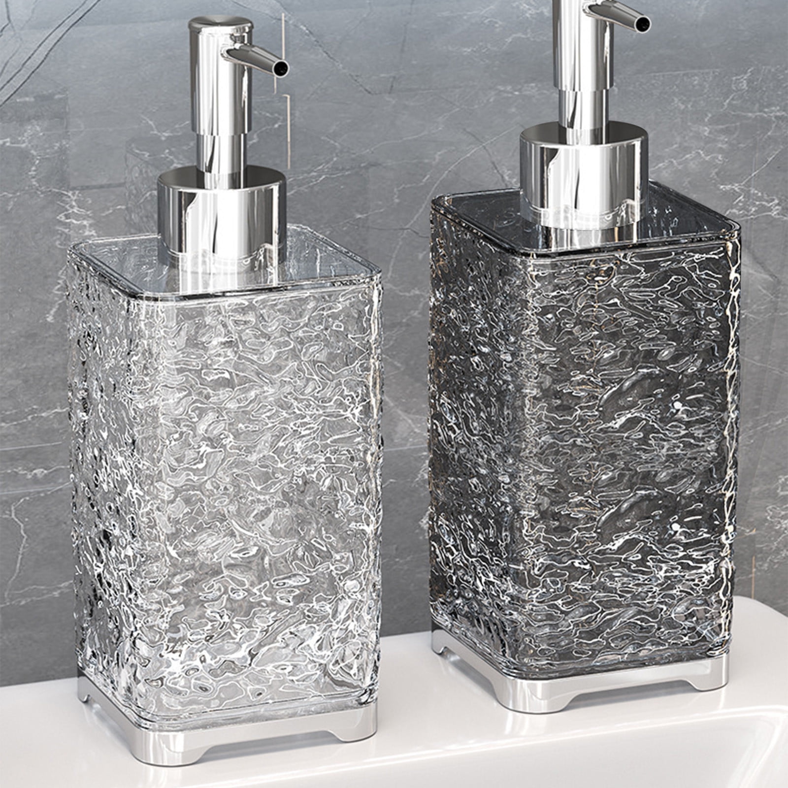 Floleo Clear Rust Proof Soap Dispenser, Plastic Hand Soap Lotion ...