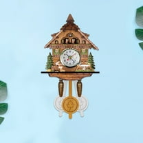 Minimalist Cuckoo Clock with Chimer, Pendulum, Battery Powered Bird ...