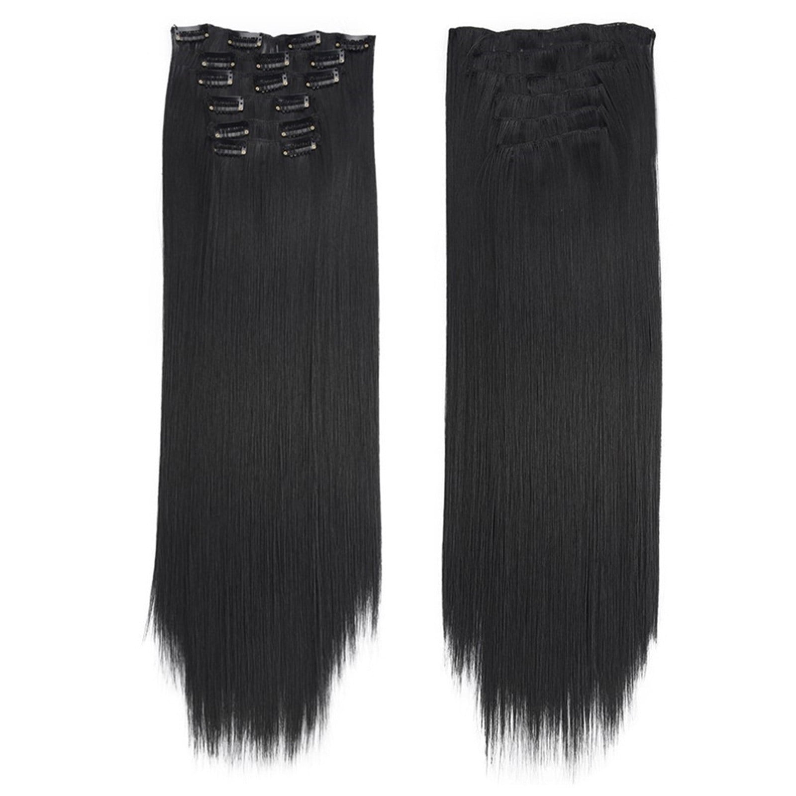 Floleo Clearance Fashion Hair Long Clip In Hair Extensions Full Head ...