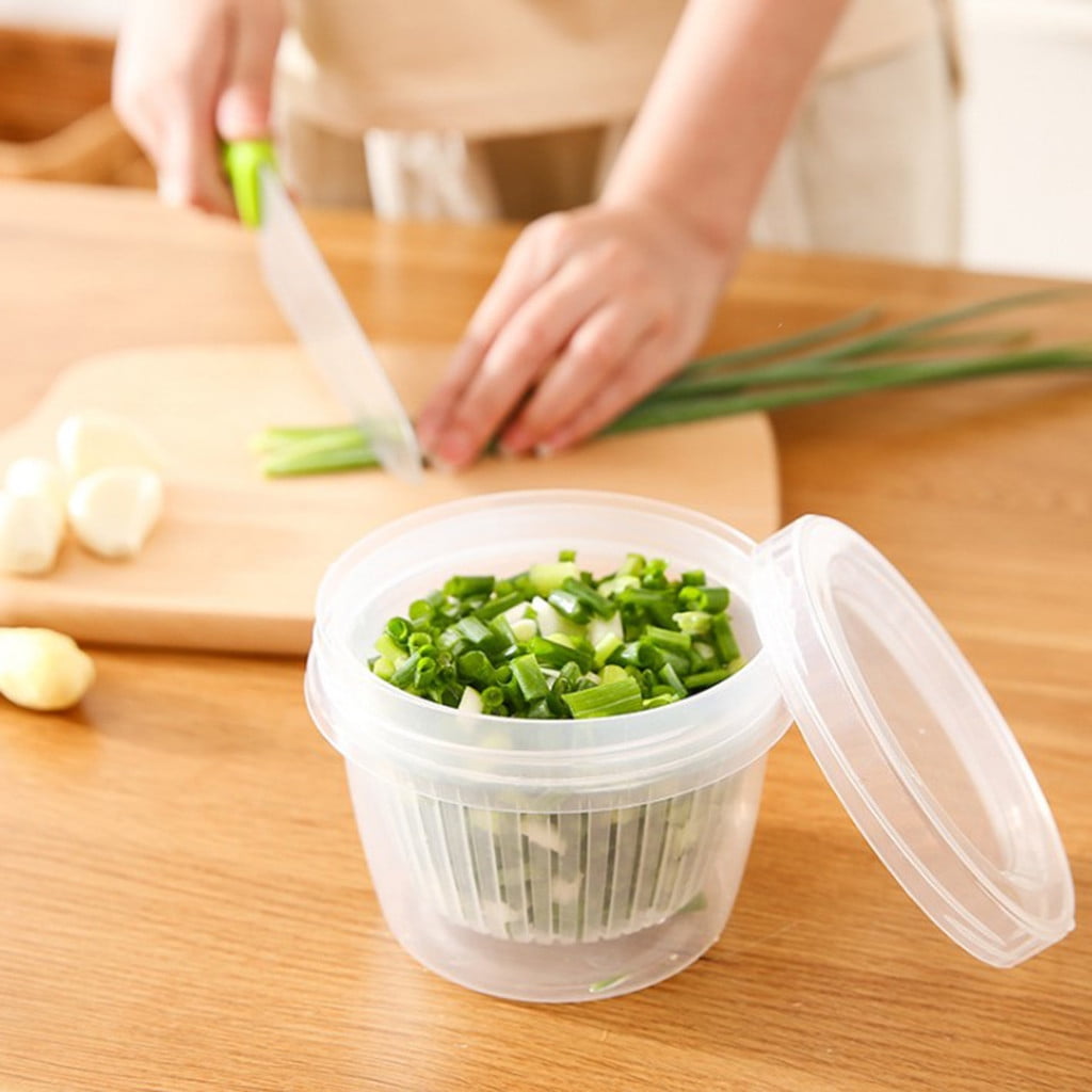 Floleo Clearance Transparent Refrigerator Food Storage Box with Drip ...