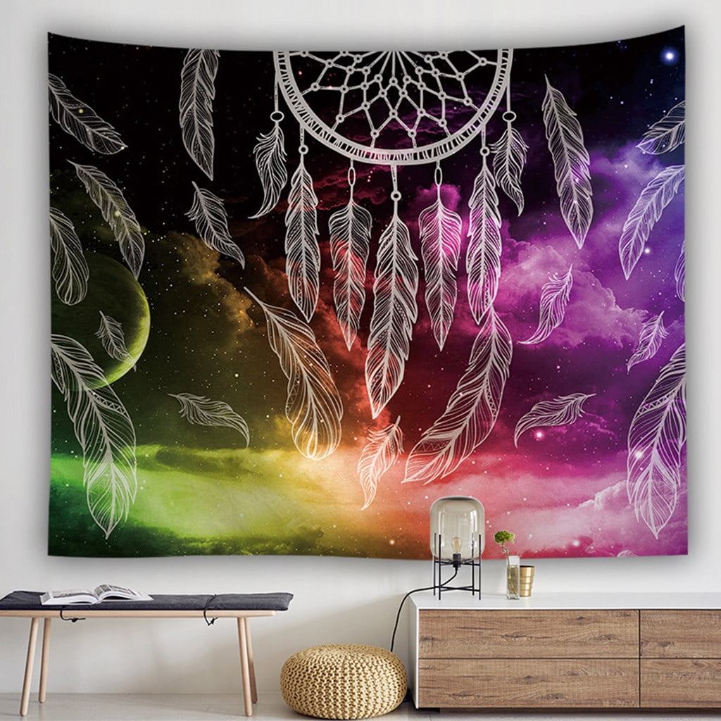 Floleo Colorful Dream Catcher Tapestry, Bohemia Hippie Wall Hanging for ...