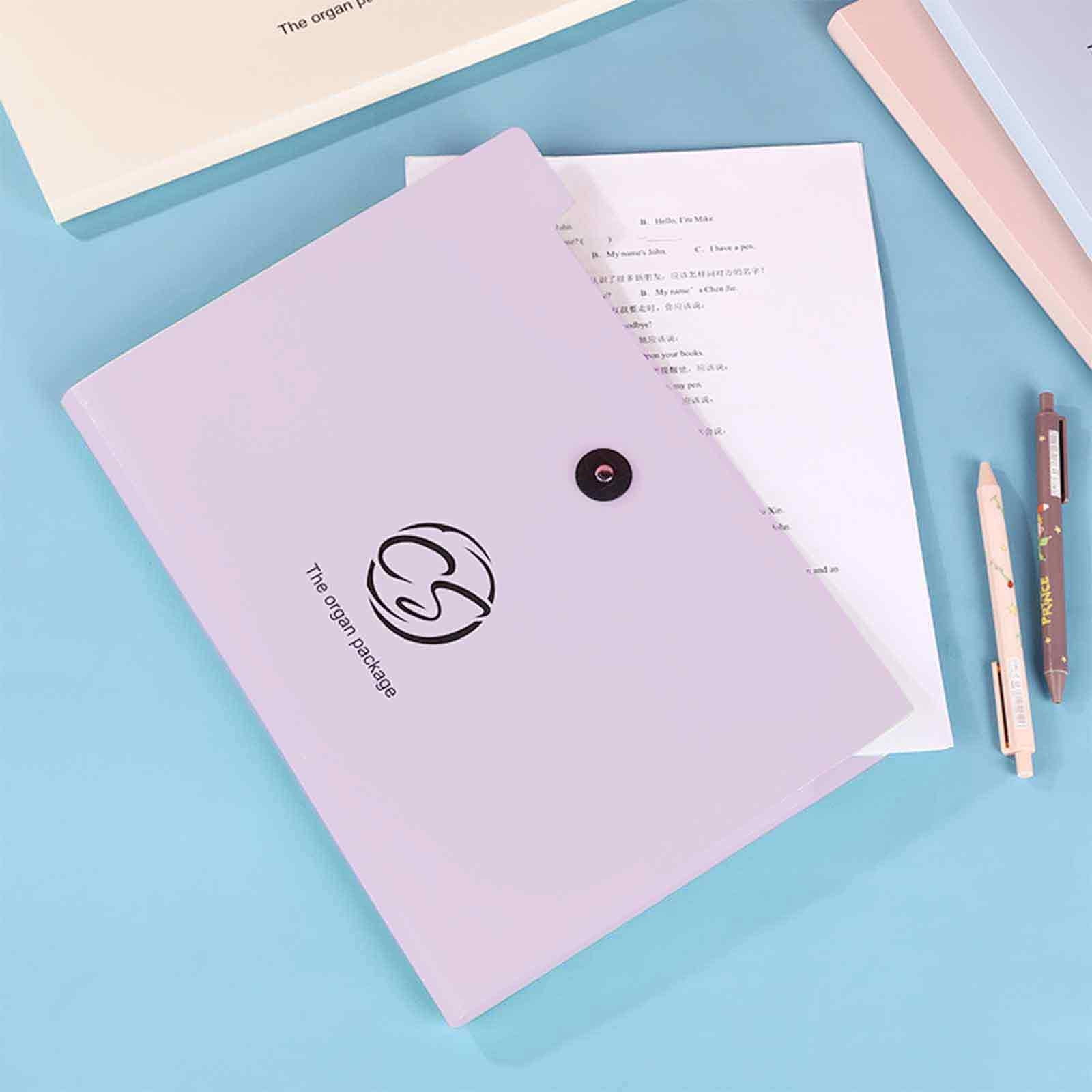 Floleo Expanding File Folder, 12 Pockets Folder Portable Weave Pattern ...