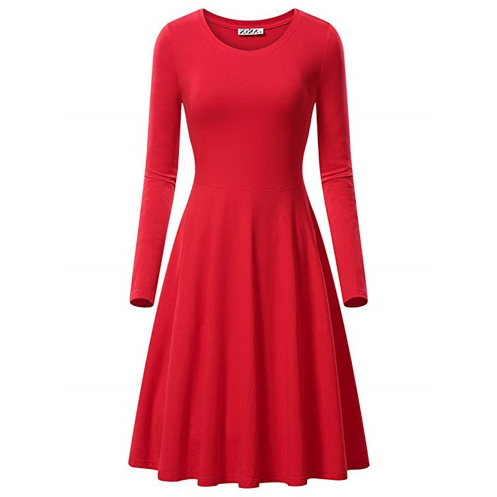 Floleo Fall Dresses for Women Long Sleeve Clearance Women Elegant ...