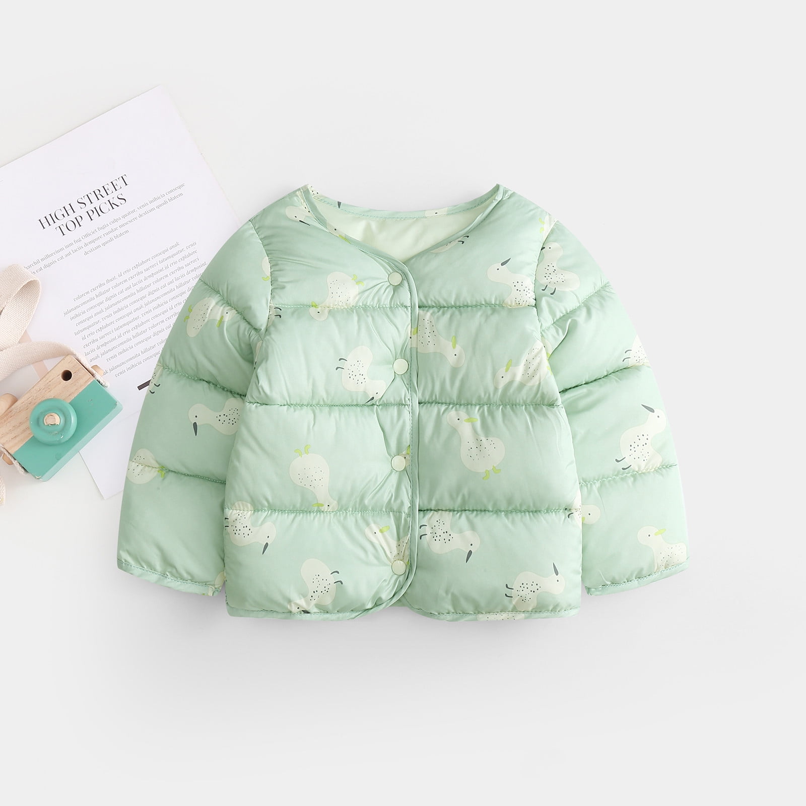 Floleo Girls Kids Outfits Newborn Infant Baby Boys Girls Long Sleeve Cartoon Jacket Outwear Coat ...