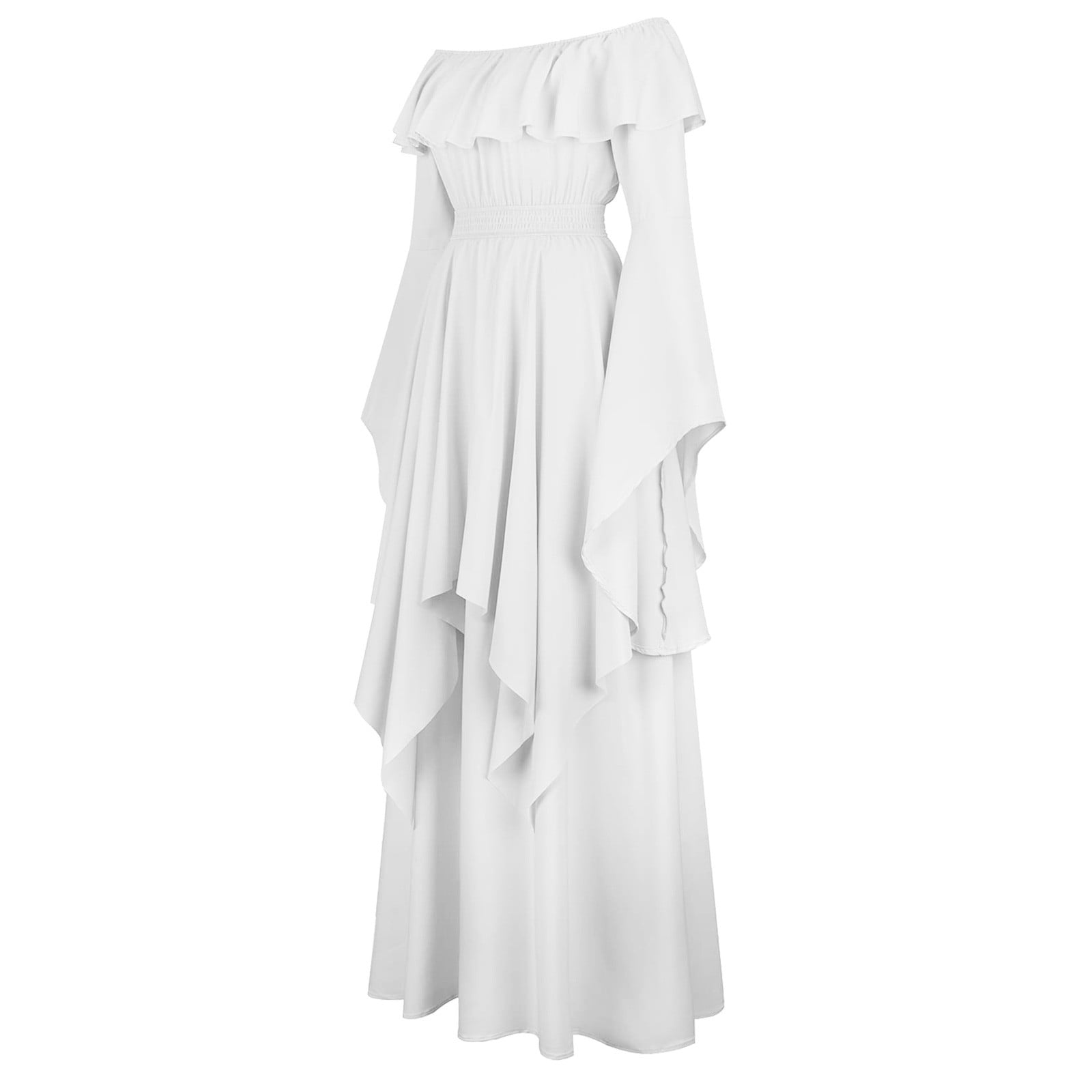 Floleo Gothic Fall Dresses Corset Renaissance Long Sleeve Plus Size For ...