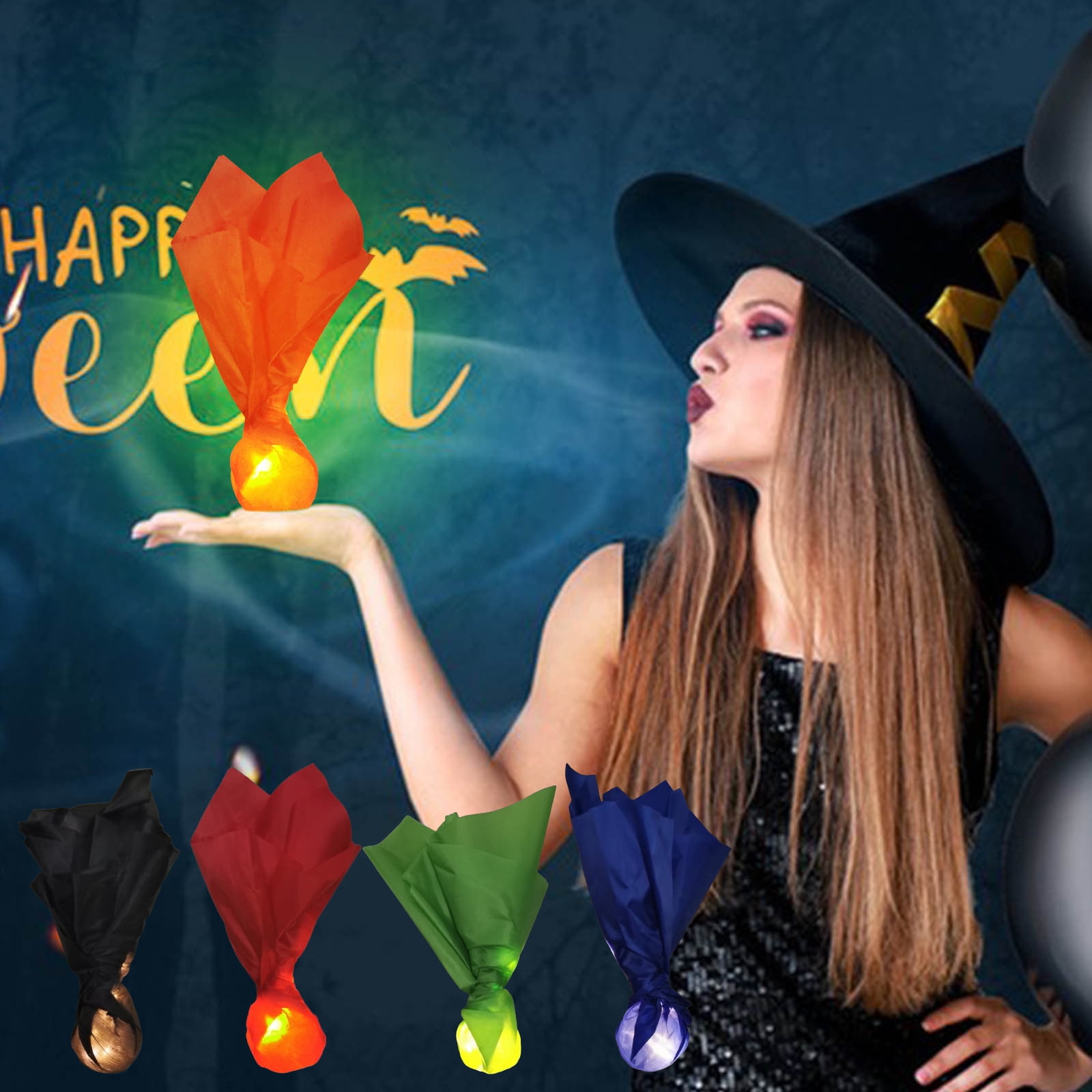 Floleo Halloween Floing Fireball - Floating Fireball Prop Halloween ...