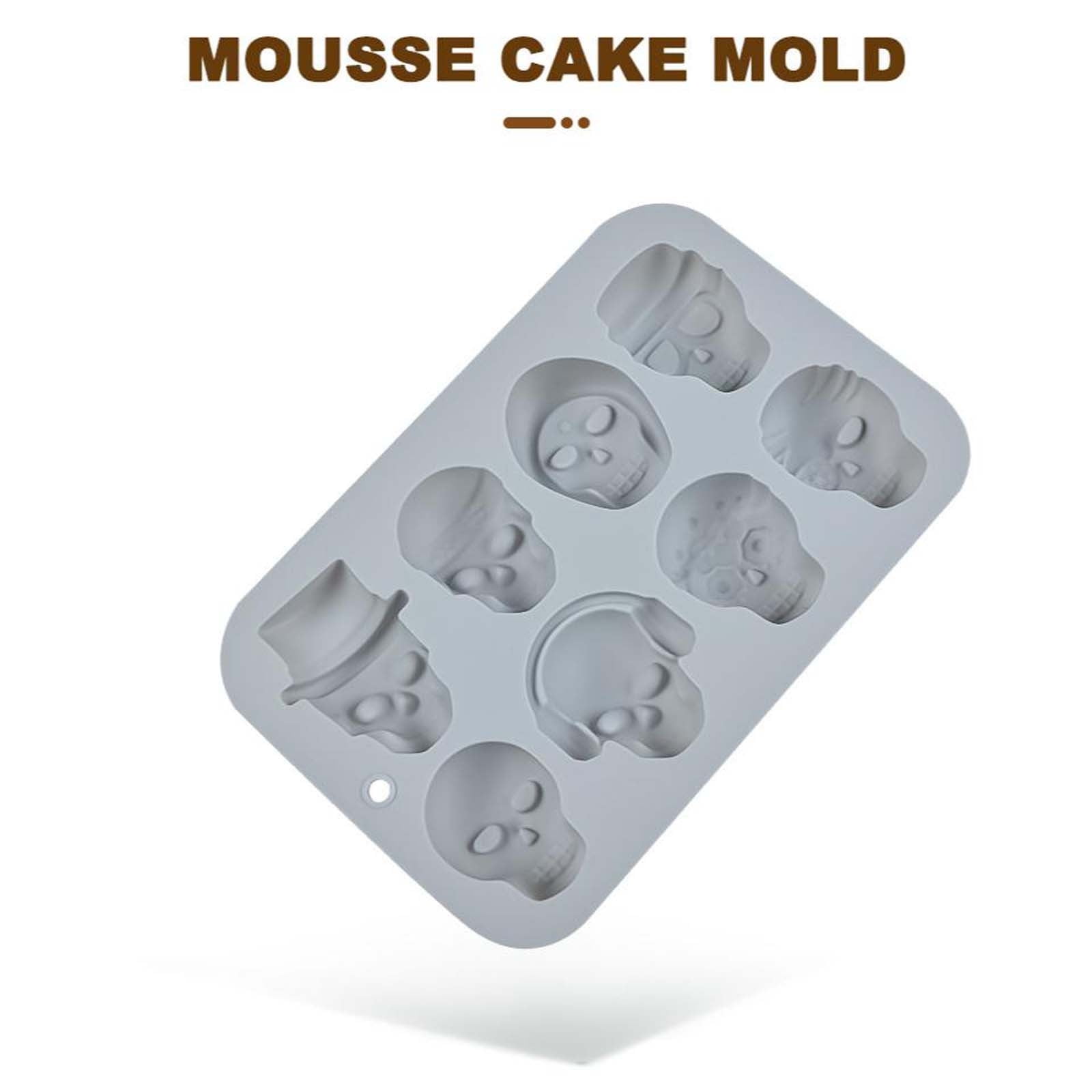 Floleo Halloween Skull Silicone Mold Halloween Chocolate Molds Silicone ...