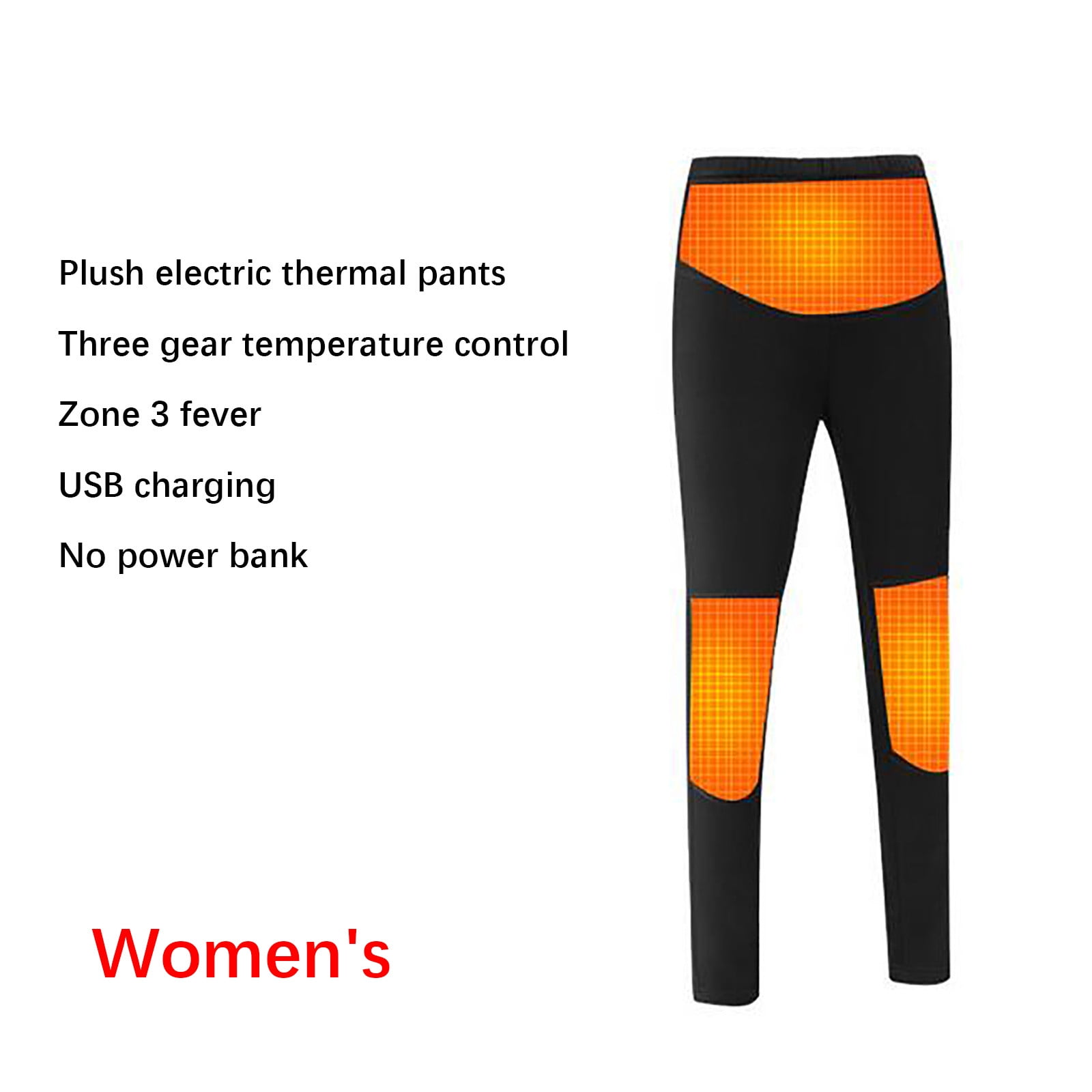 Floleo Heated Pants For Women, Fleece Lined Leggings Heating Trousers ...