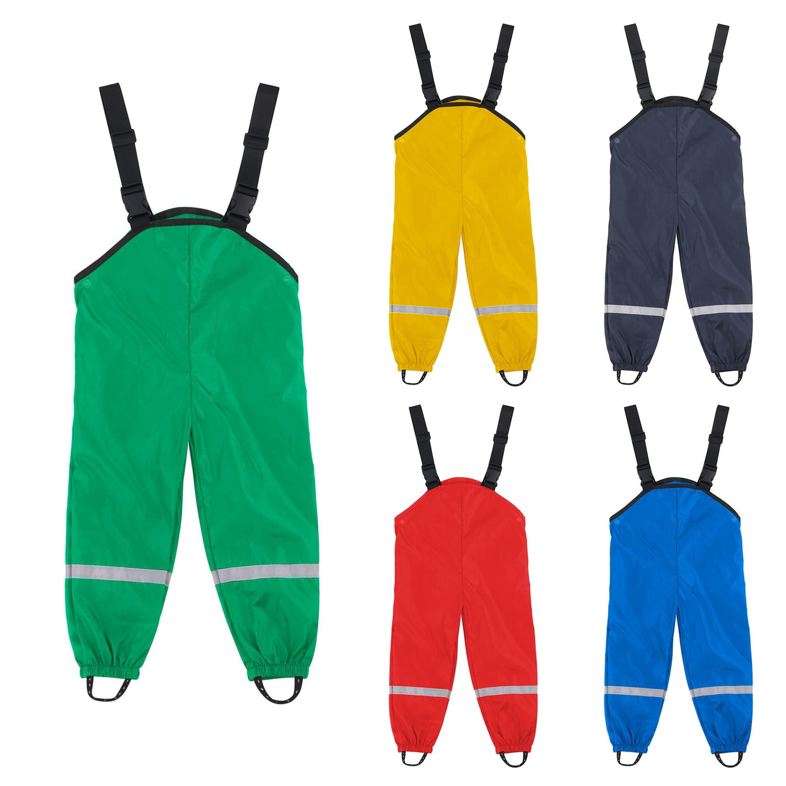 Floleo Kids Wind, Mud, Snow, Kids Toddler Suspender Rain Pants Baby Boy ...
