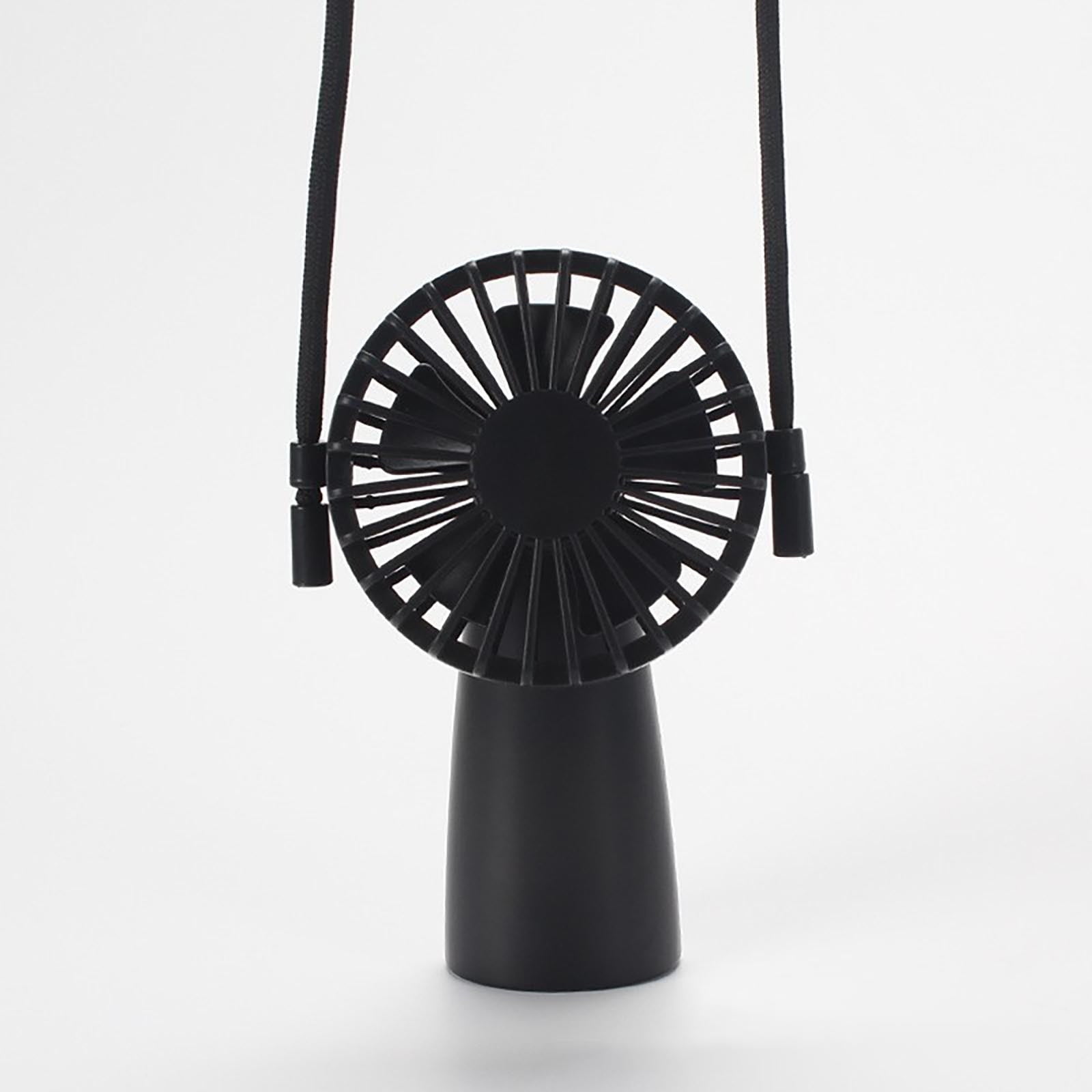 Floleo Lazy Lanyard Small Fan, Mini Desktop Handheld Neck Fan, 3-in-1 ...
