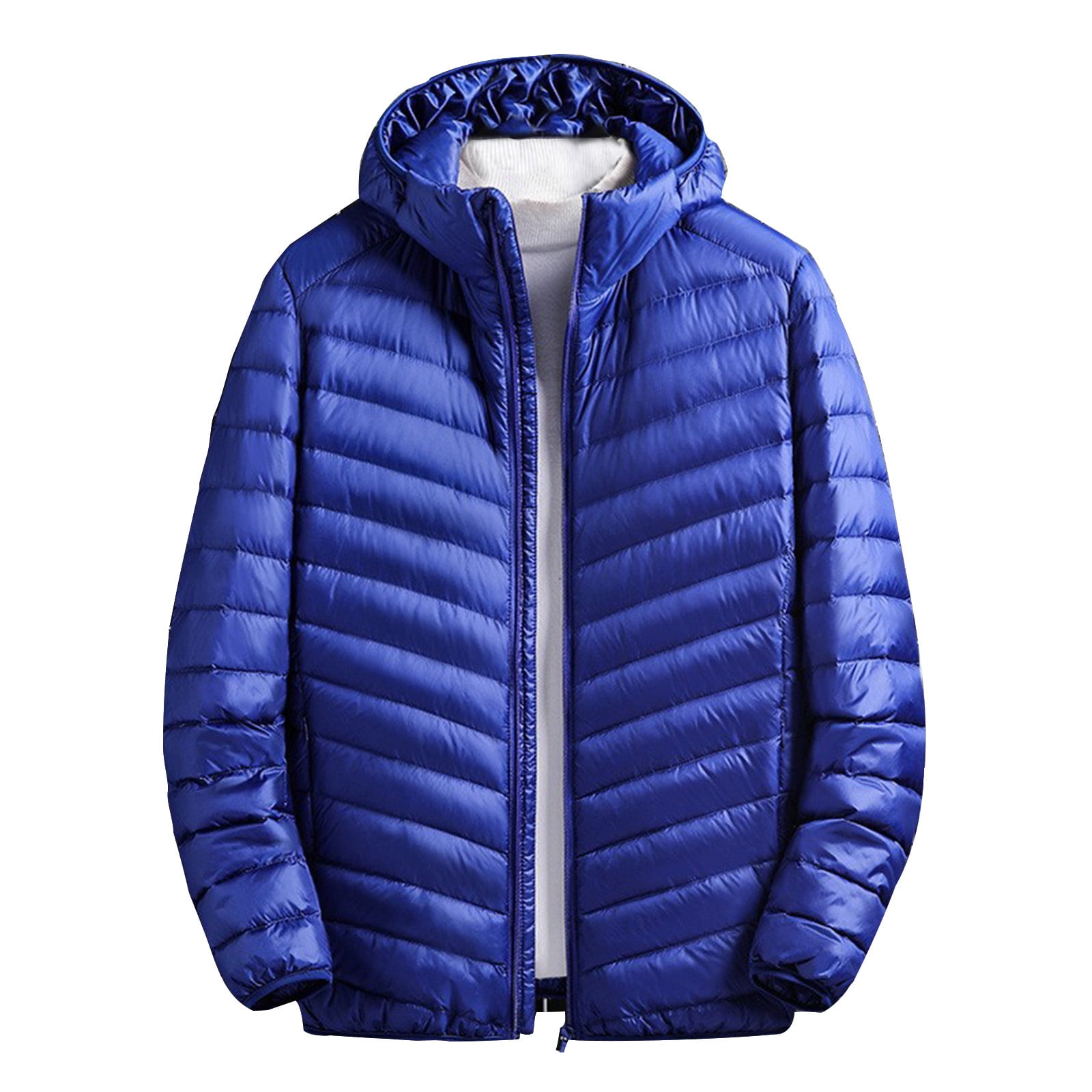 Floleo Men's Hooded Winter Jacket Ultraligh Thermal Down Jacket Mens ...