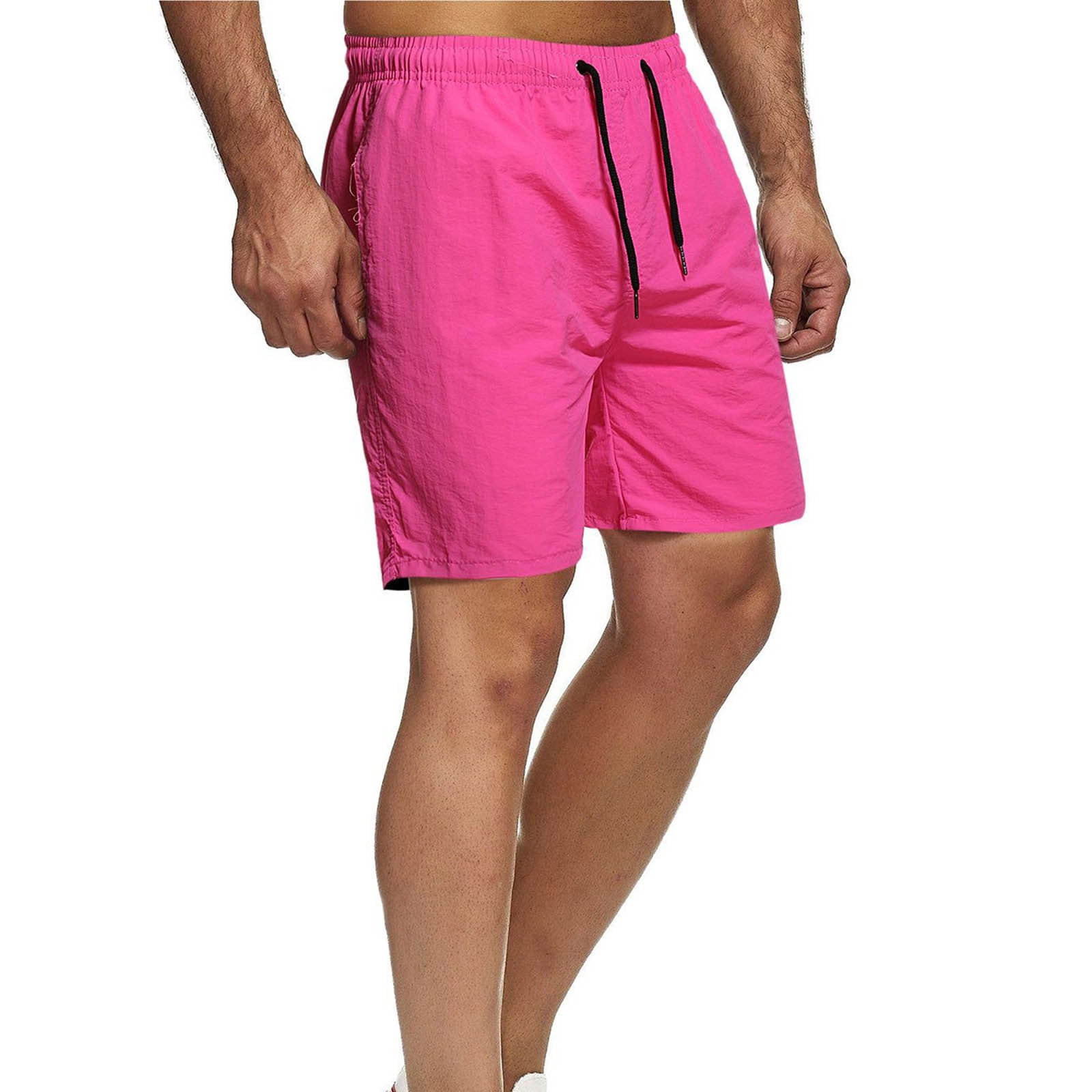Floleo Mens Casual Shorts Elastic Summer Beach Quick Dry Swim 5 inch ...