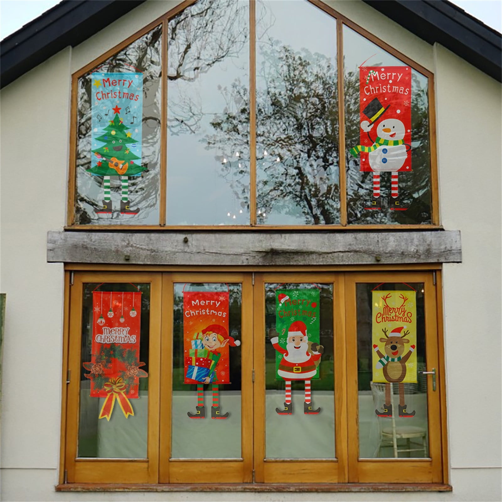 Floleo Merry Christmas Party Decor Porch Sign Front Door Hanging ...