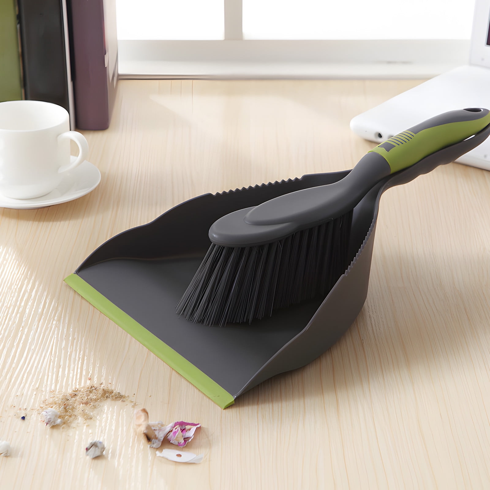 Floleo Mini Dustpan and Brush Set for Home Cleaning, Compact Desktop ...
