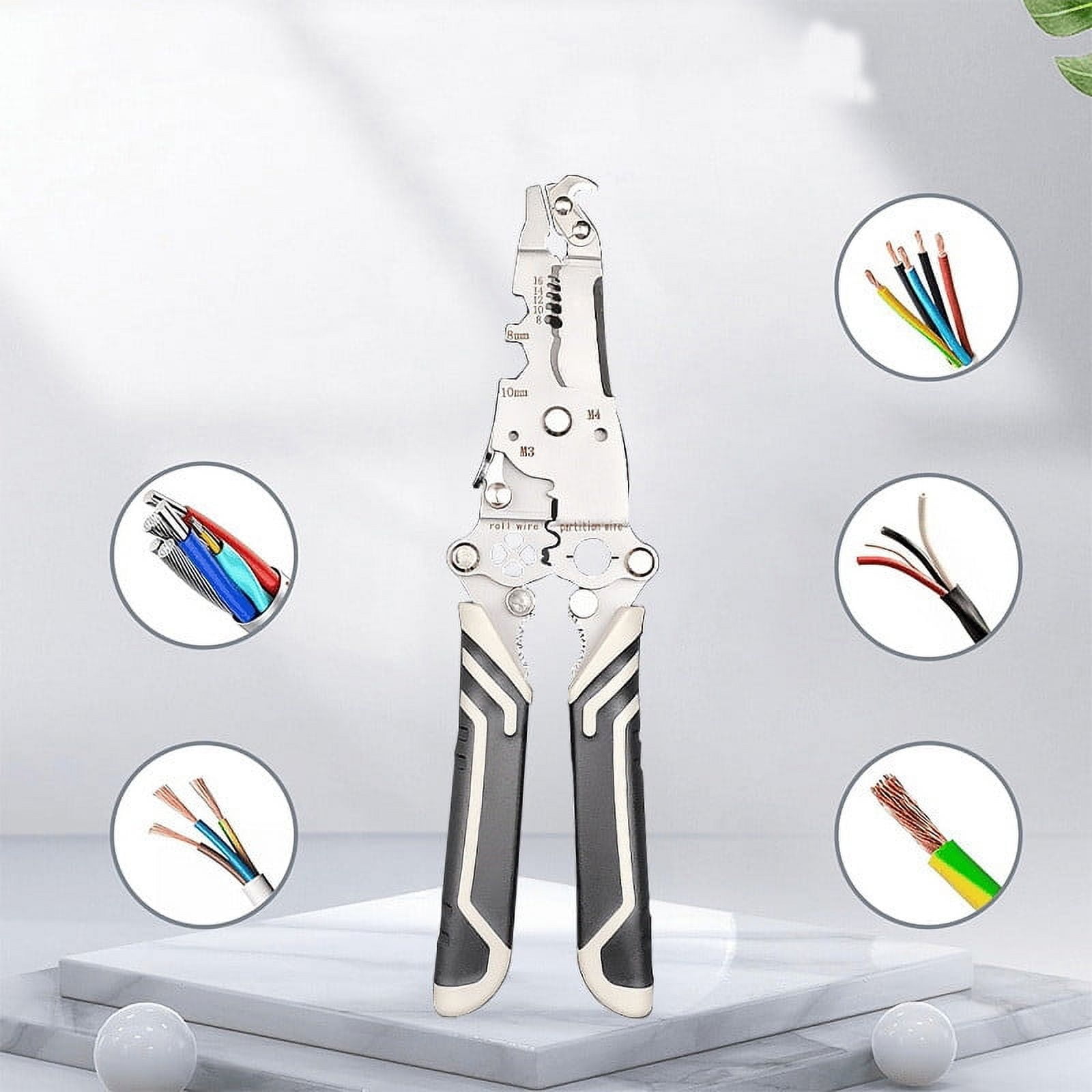 Floleo Multifunctional Wire Stripper Tool, Universal Wire Splitter ...